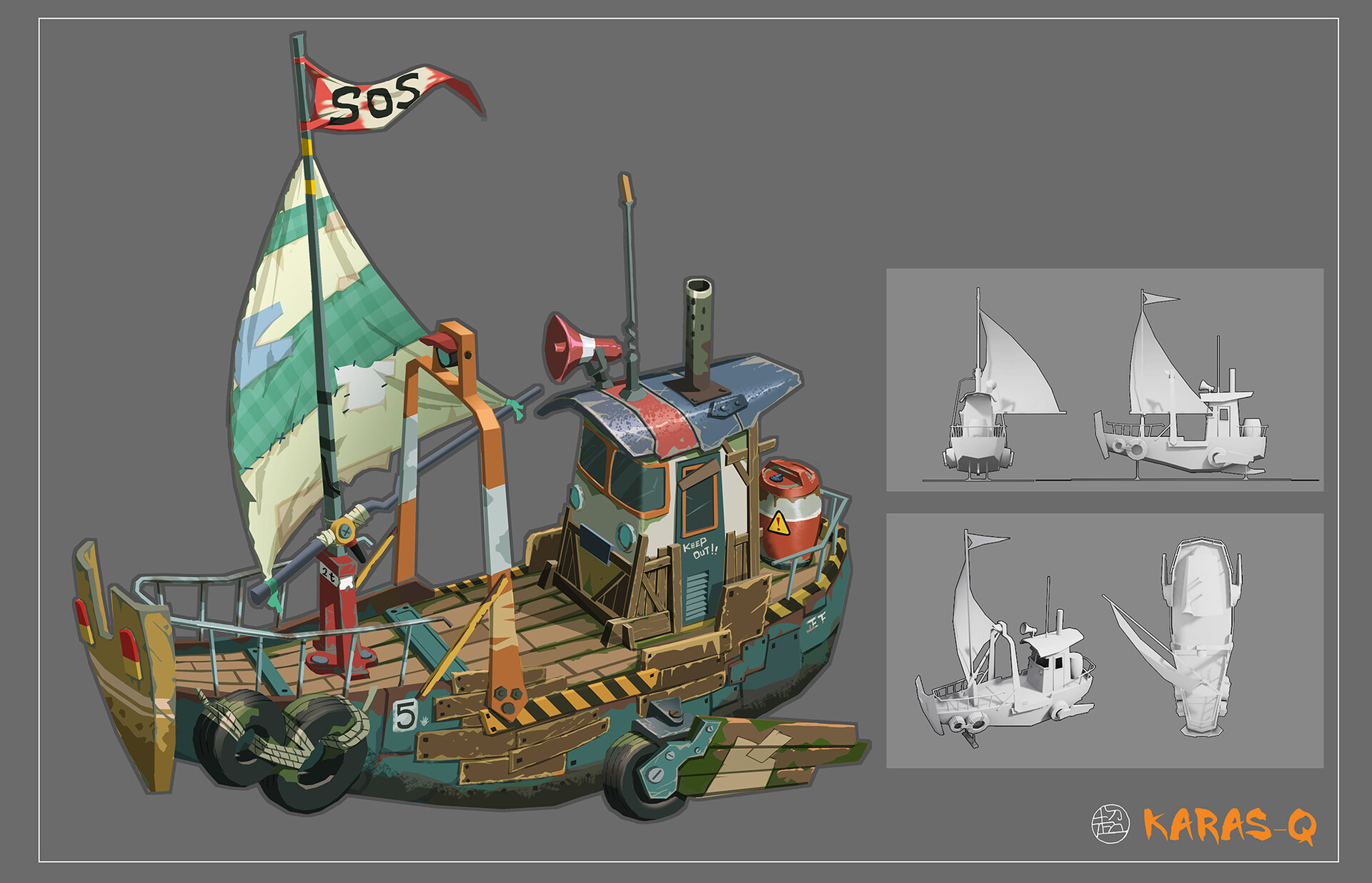 ArtStation - Waste Boat