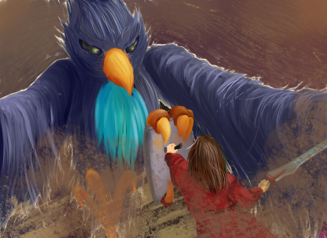 ArtStation - Bird attack