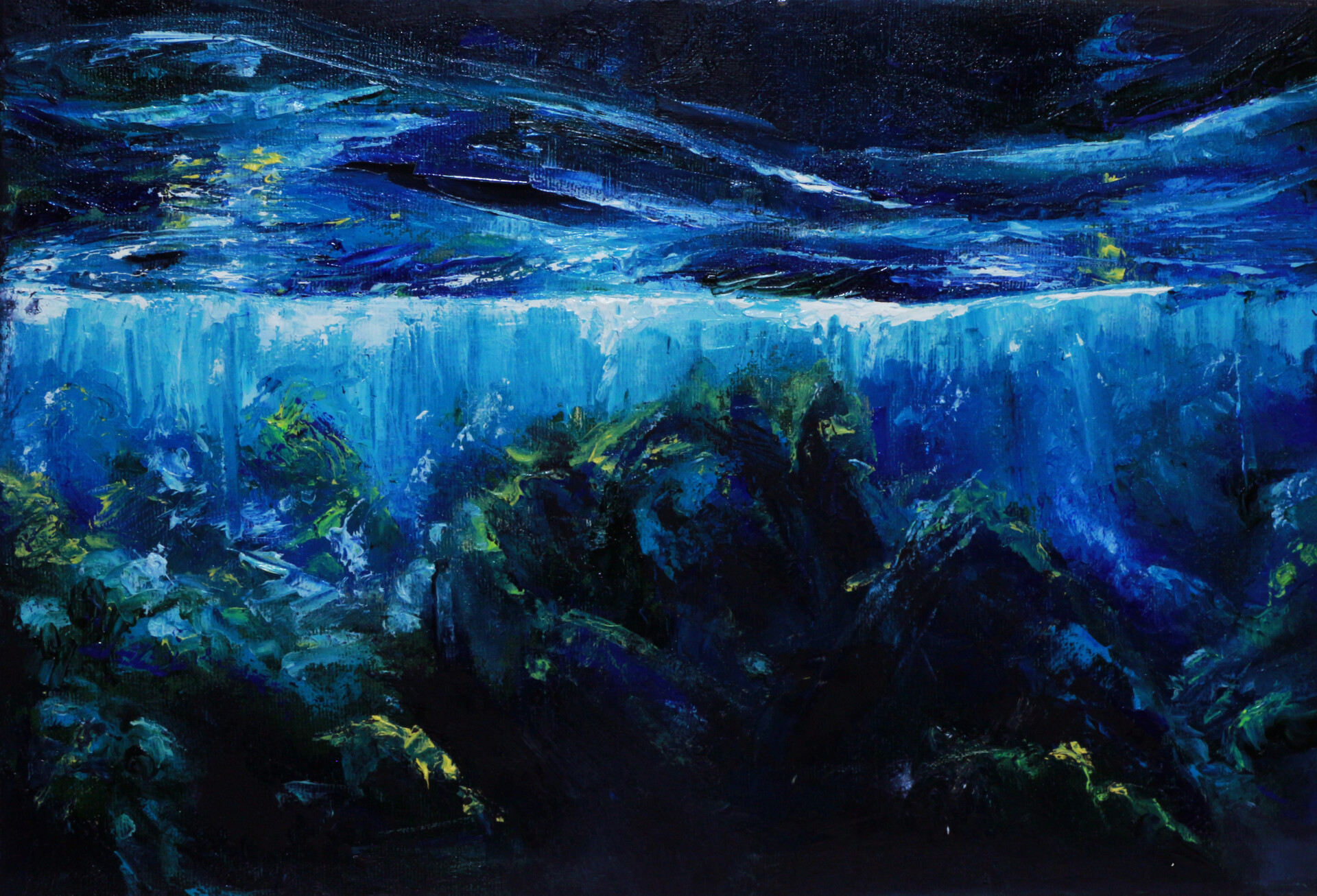 how to draw realistic underwater