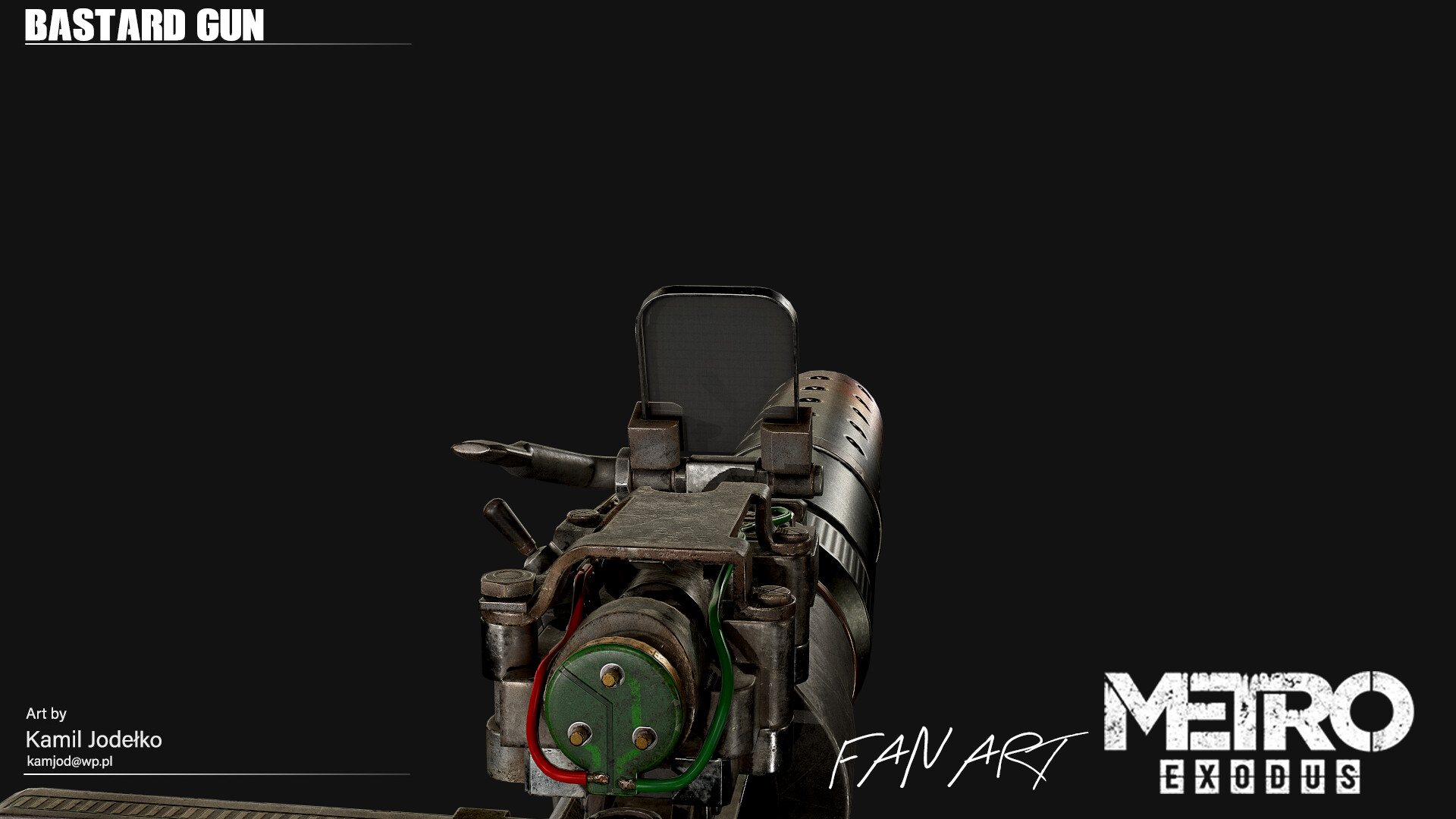 Kamil "Xaz" Jodełko - Bastard Gun - Metro Exodus Fan Art