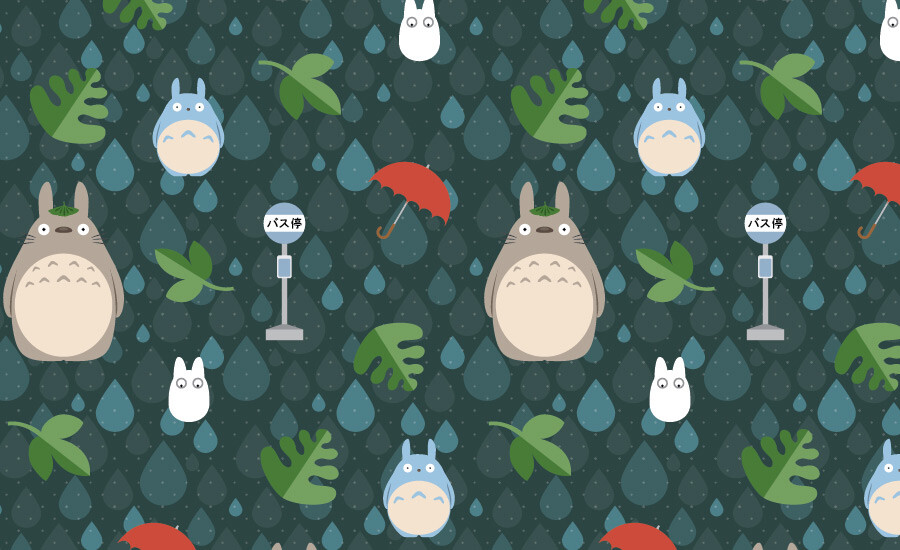 Totoro Background Pattern