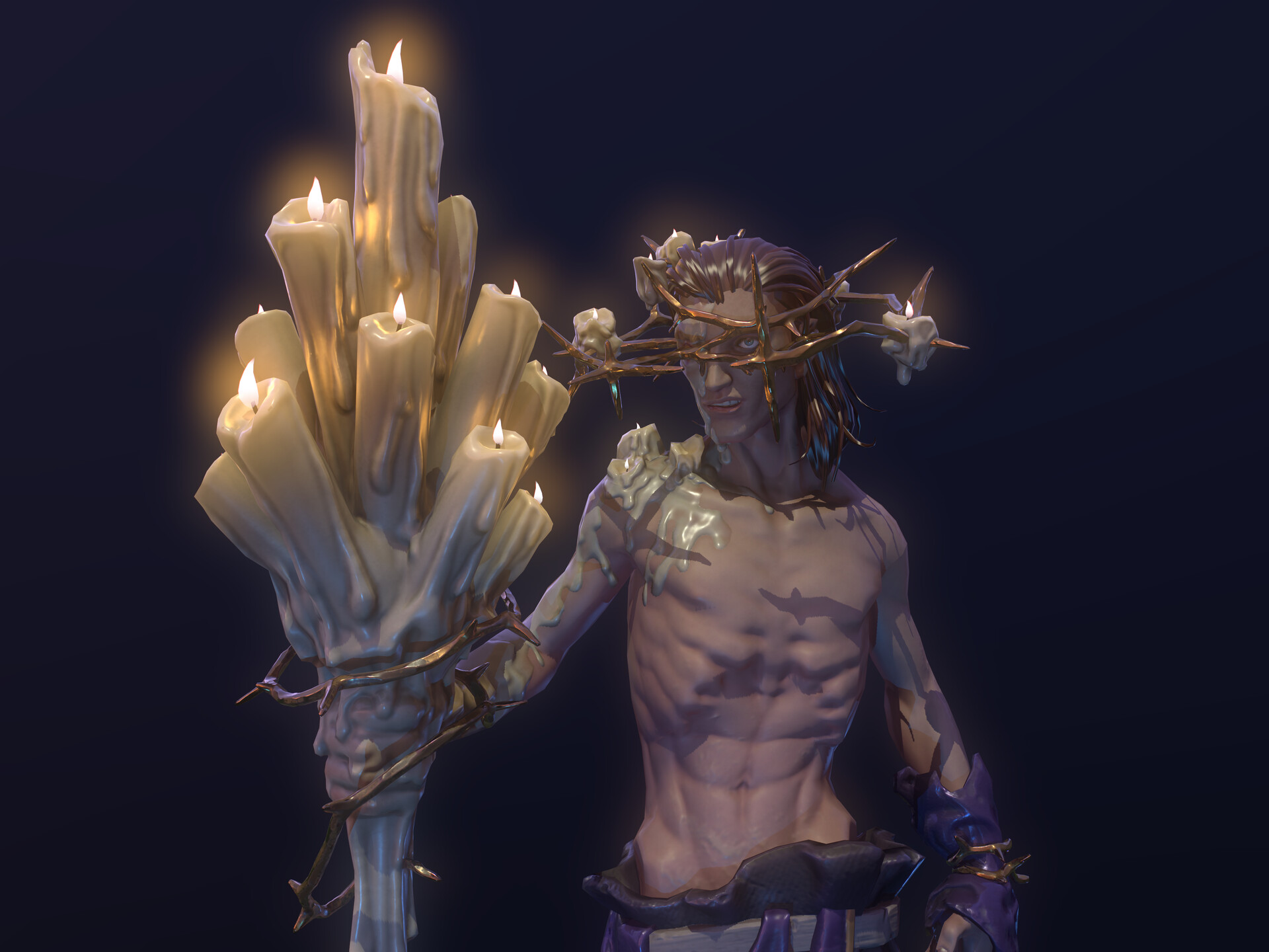 ArtStation - "candle man"