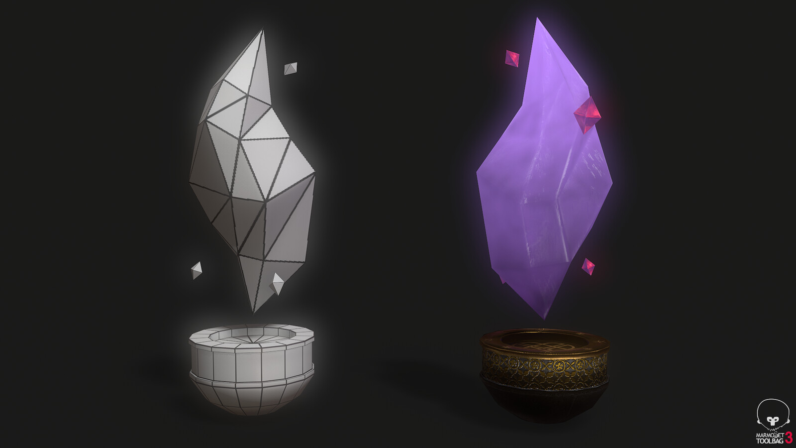 Nick Chang - Magenta and Purple Power Crystals