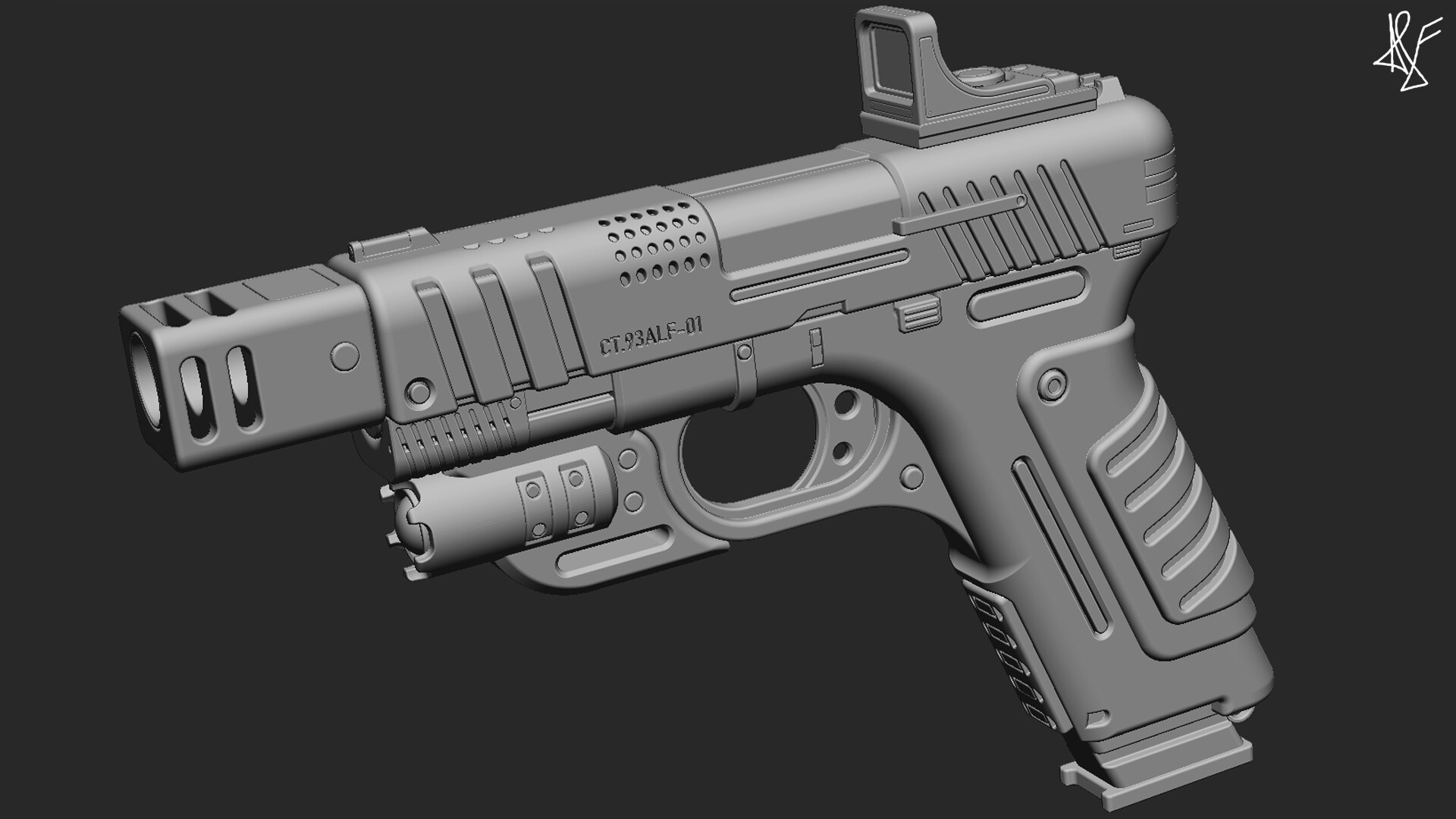 Aurelio La Ferla - Custom Gun ready fro 3D Print