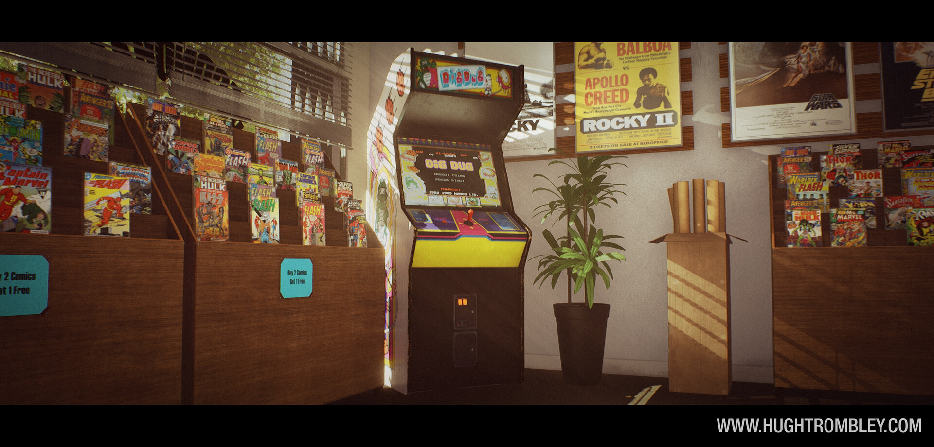 Hugh Chew | Senior Environment Material Artist - Comicbook Shop [UE4]