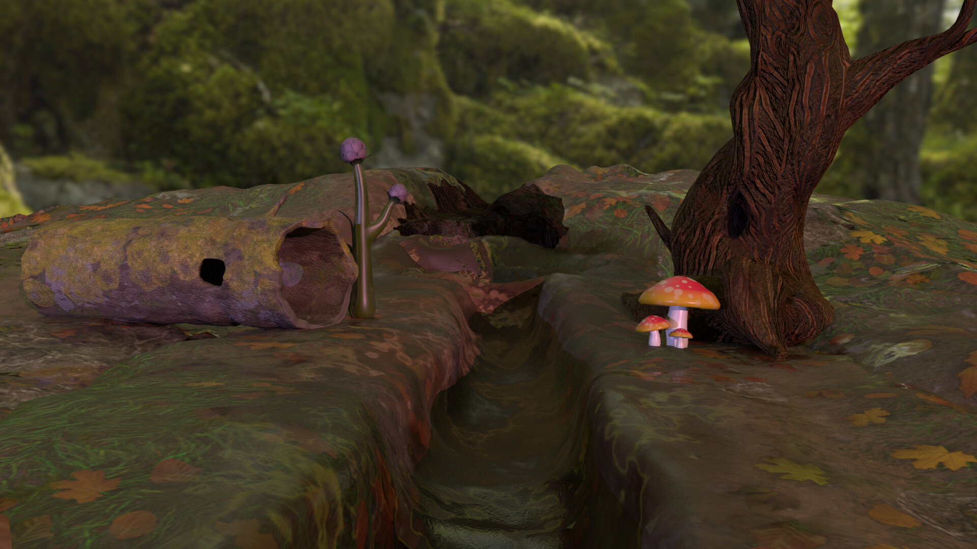 ArtStation - WIP - fantasy bog.