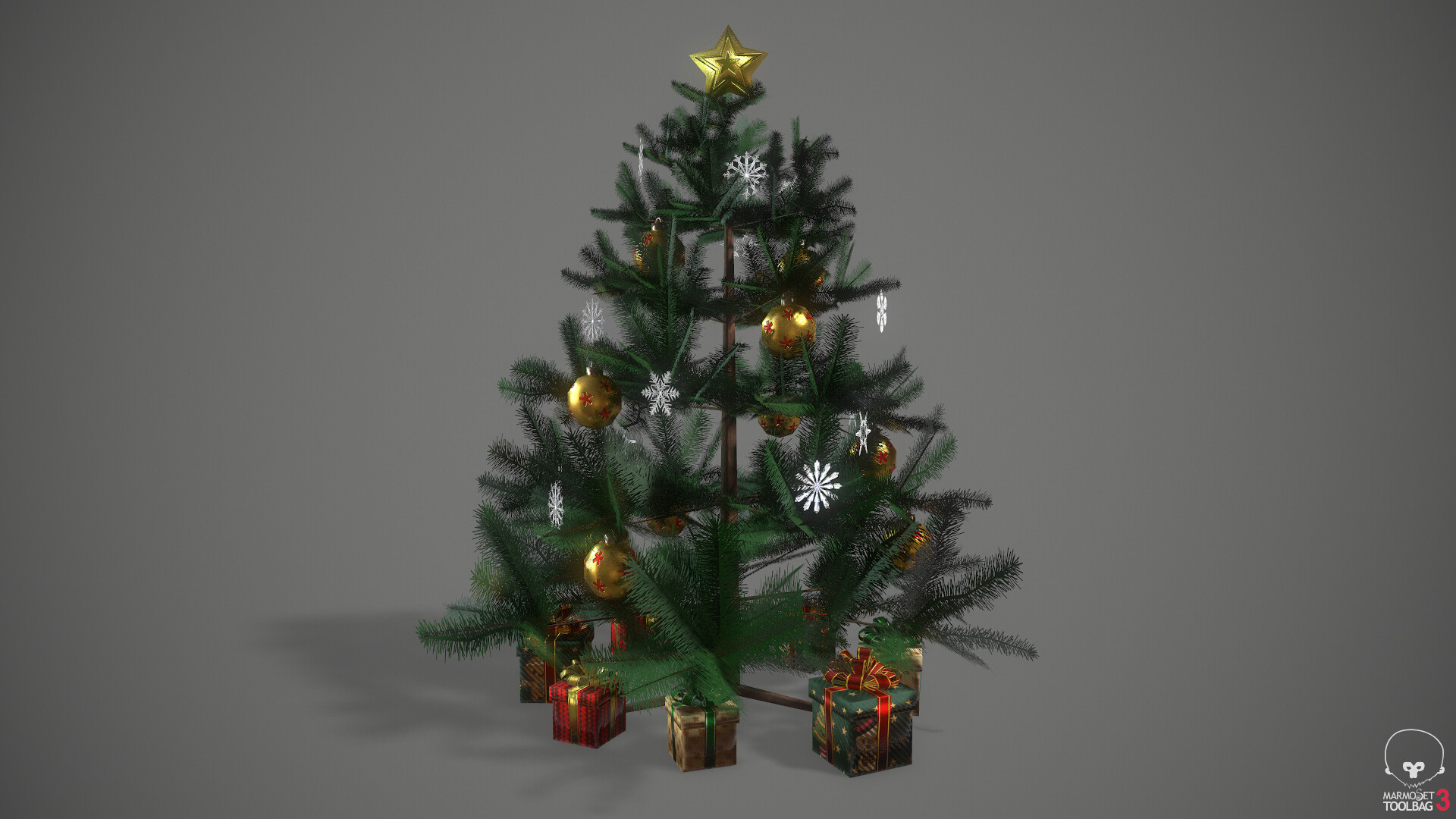 Nick Chang - Artificial Christmas Tree with Presents