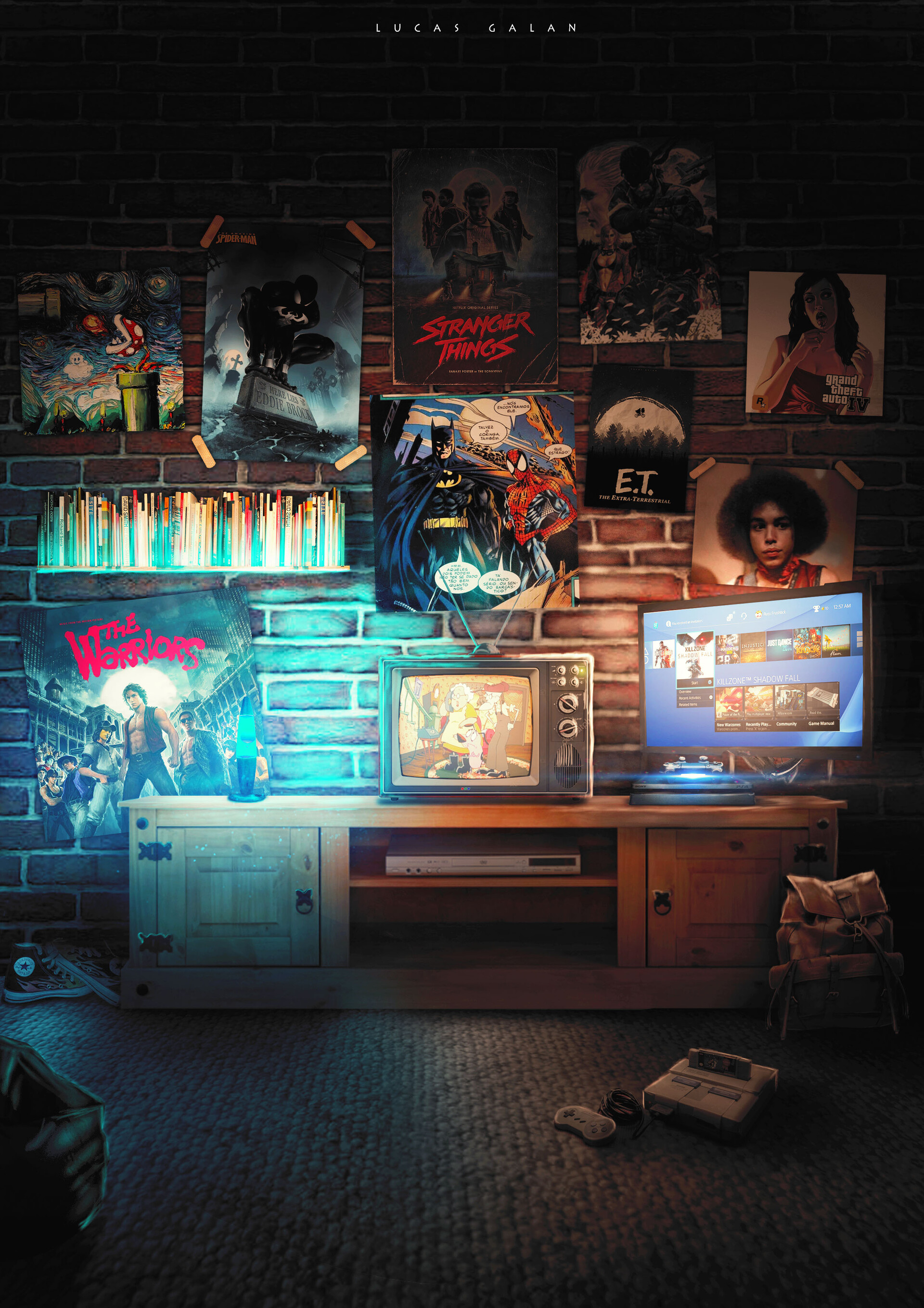 geek room background