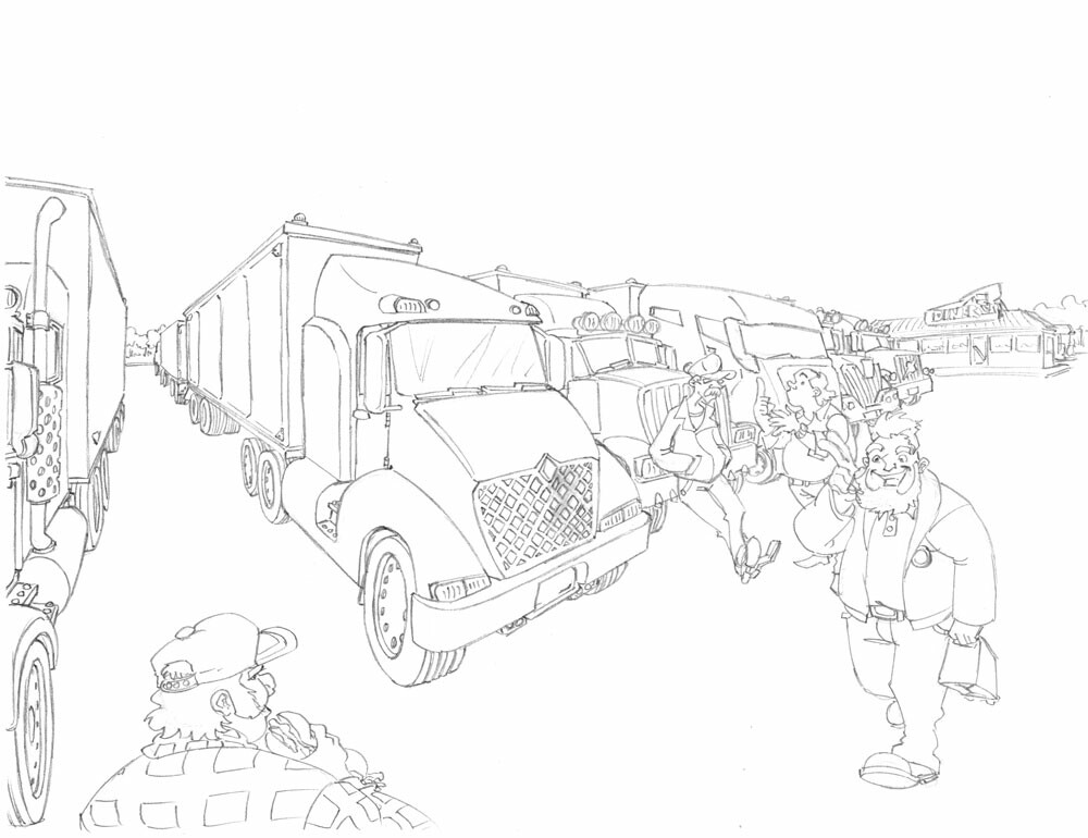 parking garage coloring page