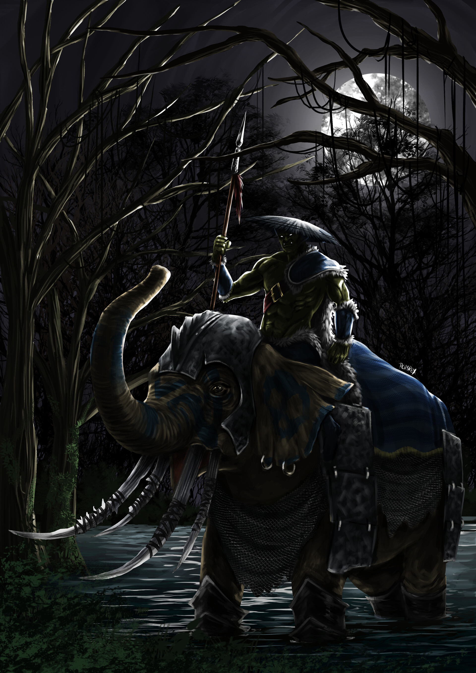 ArtStation - Mounted Orc