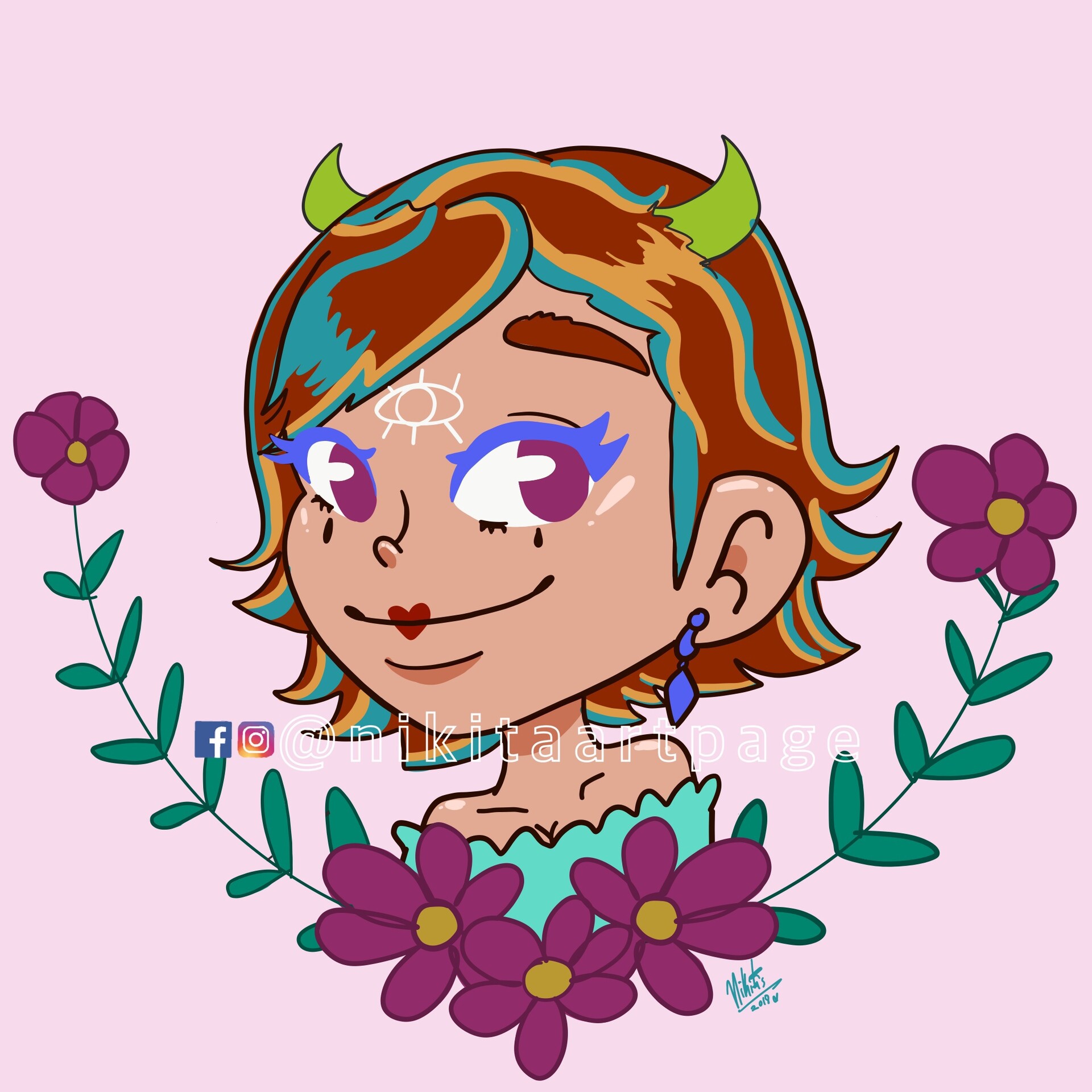 ArtStation - Oni princess