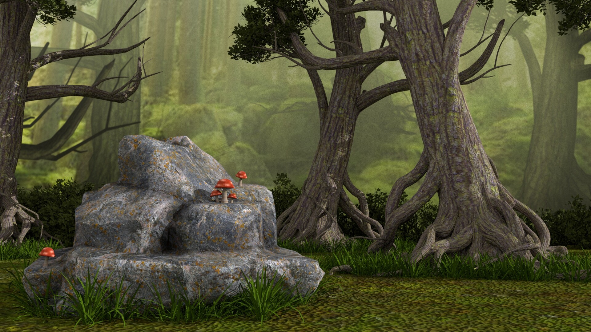 Laura Carrie - Forest clearing Environment