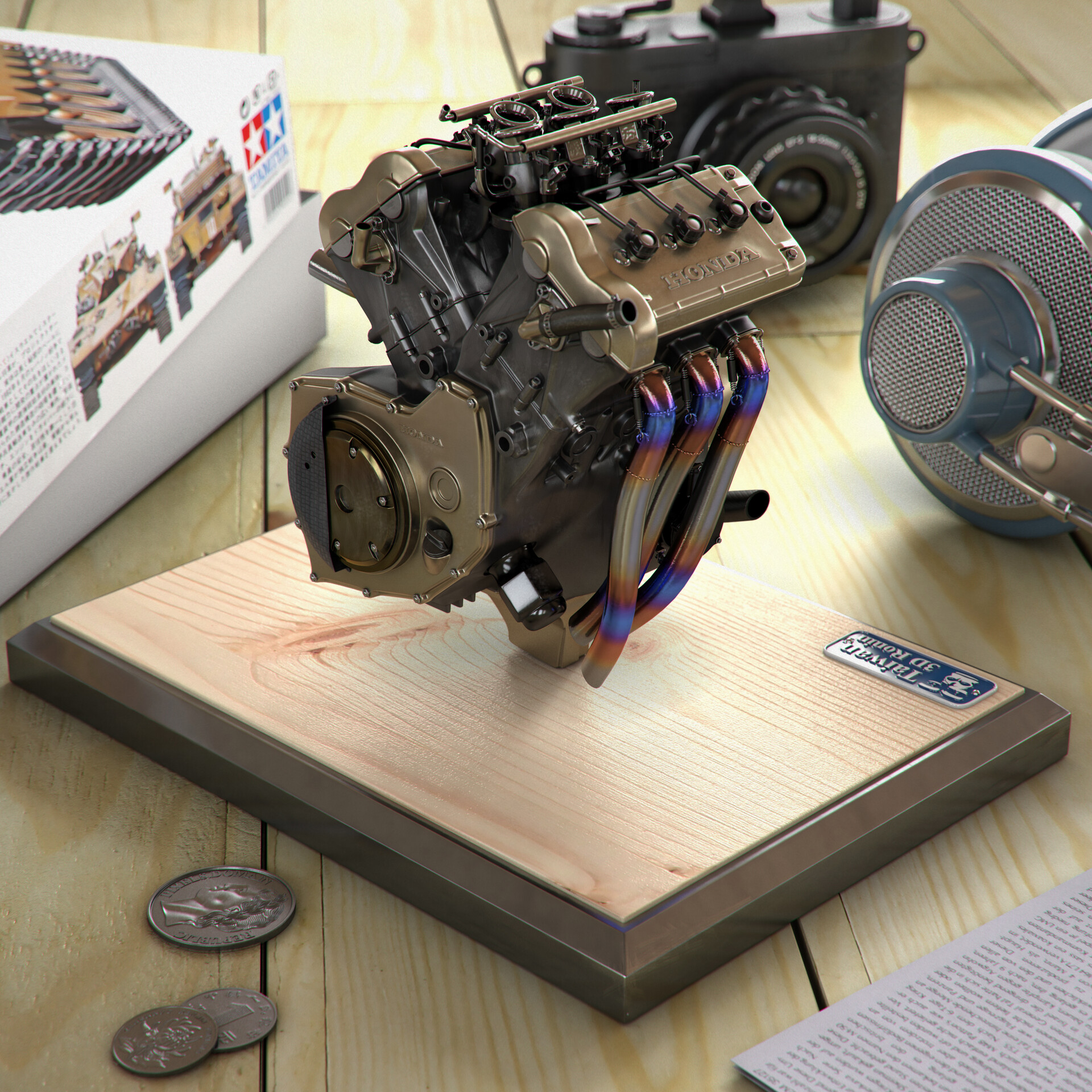 ArtStation - TAMIYA Engine 1/6 Scale model