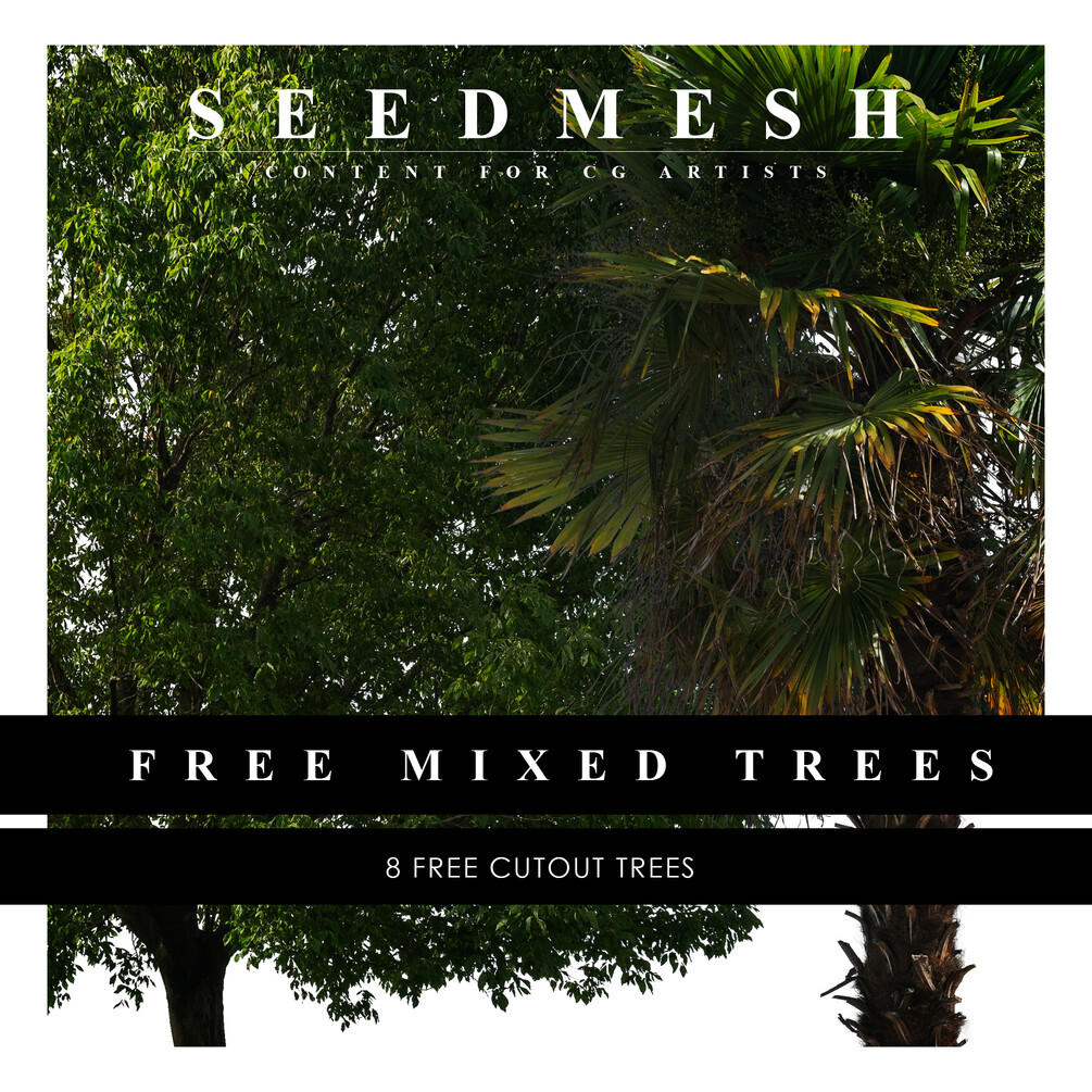 ArtStation - 8 Free mixed species Trees