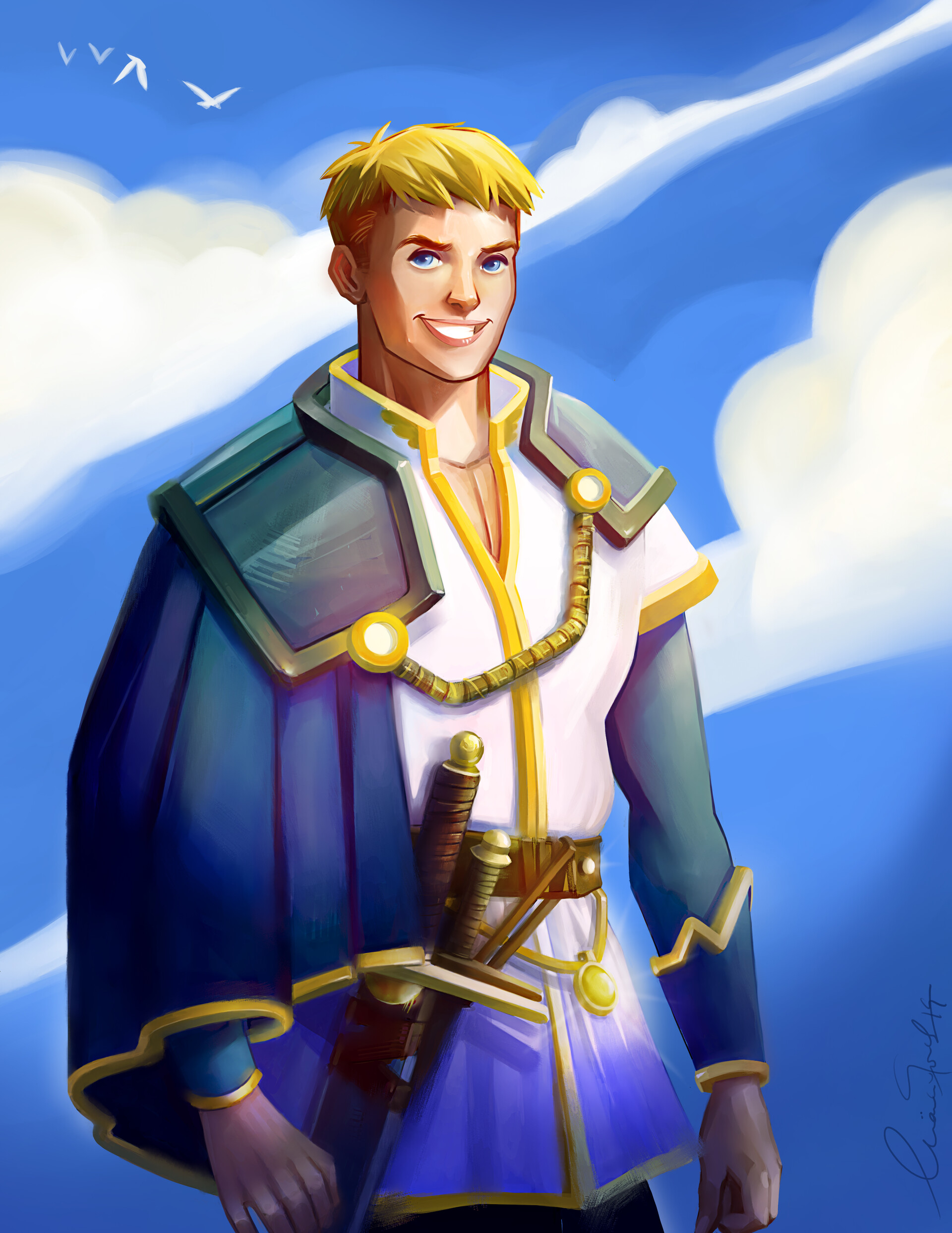 ArtStation - Michael, The Holy Priest, Light of Allure