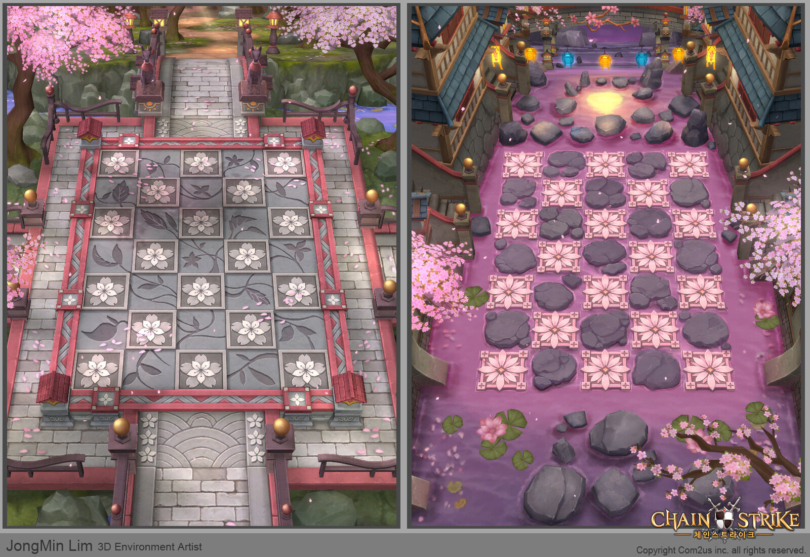 ArtStation - Chain Strike - cherry blossom