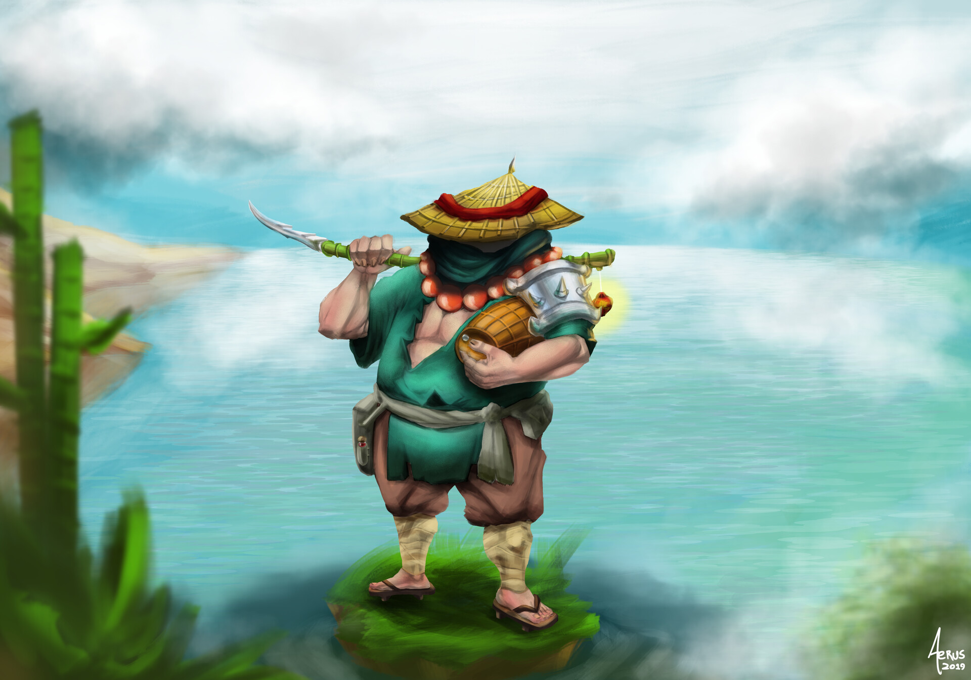 ArtStation - Drunk Monk