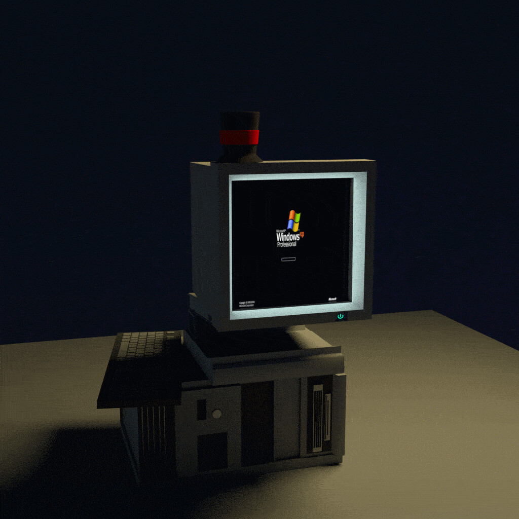 ArtStation - Forever Loading (Small Computer Animation)