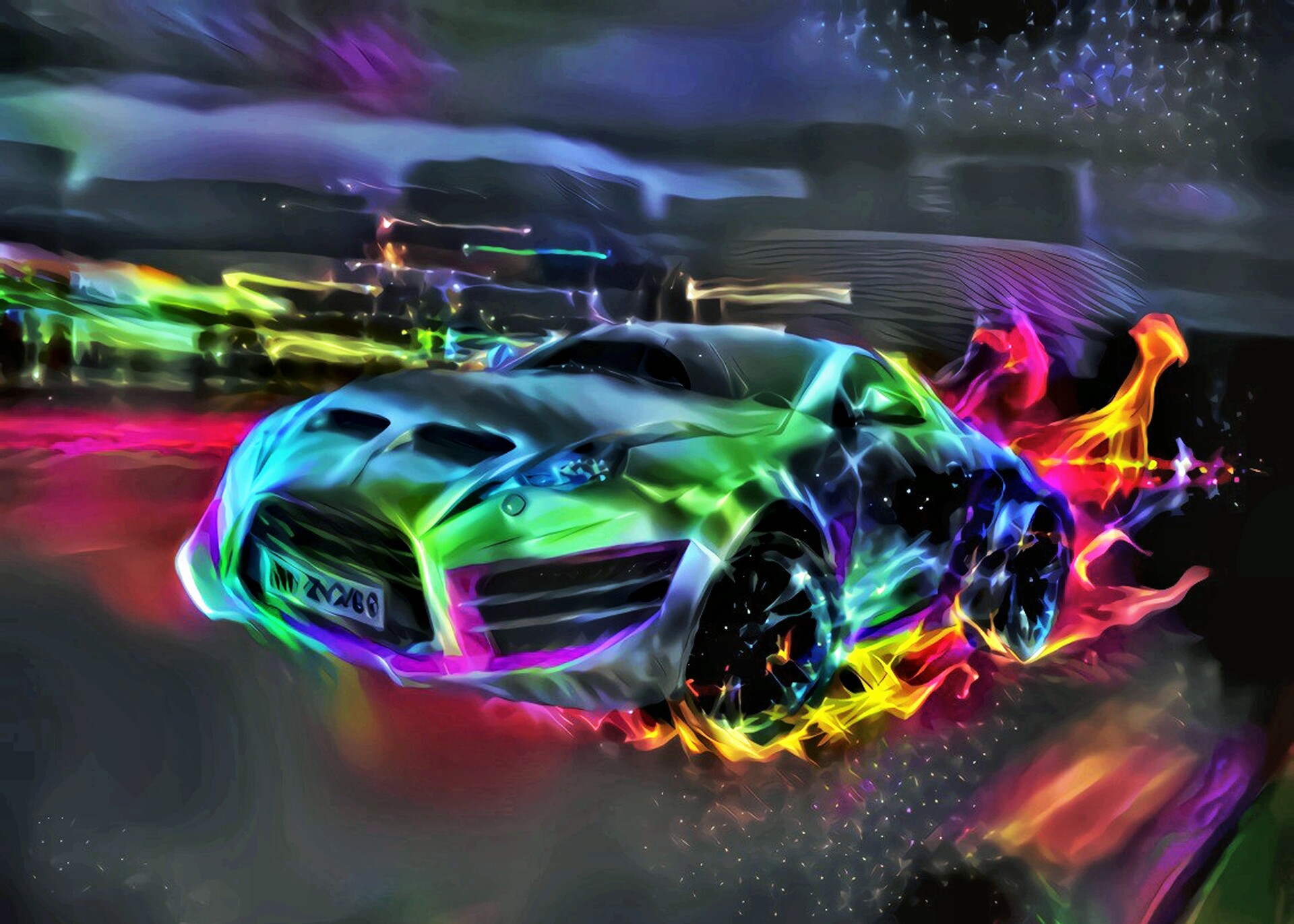 ArtStation - Energy Burning Car