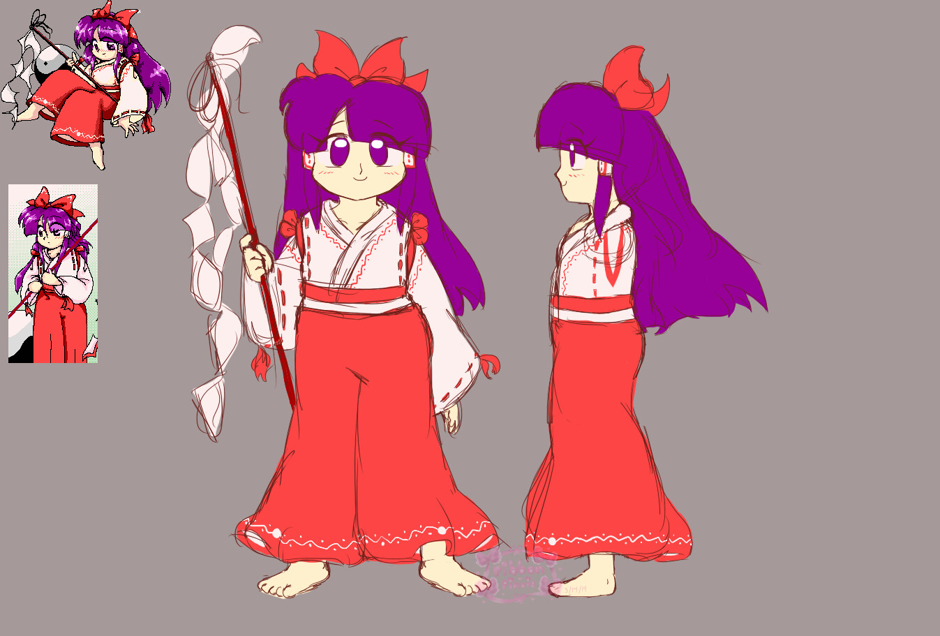 Laura Gearhart - Hakurei Reimu Models