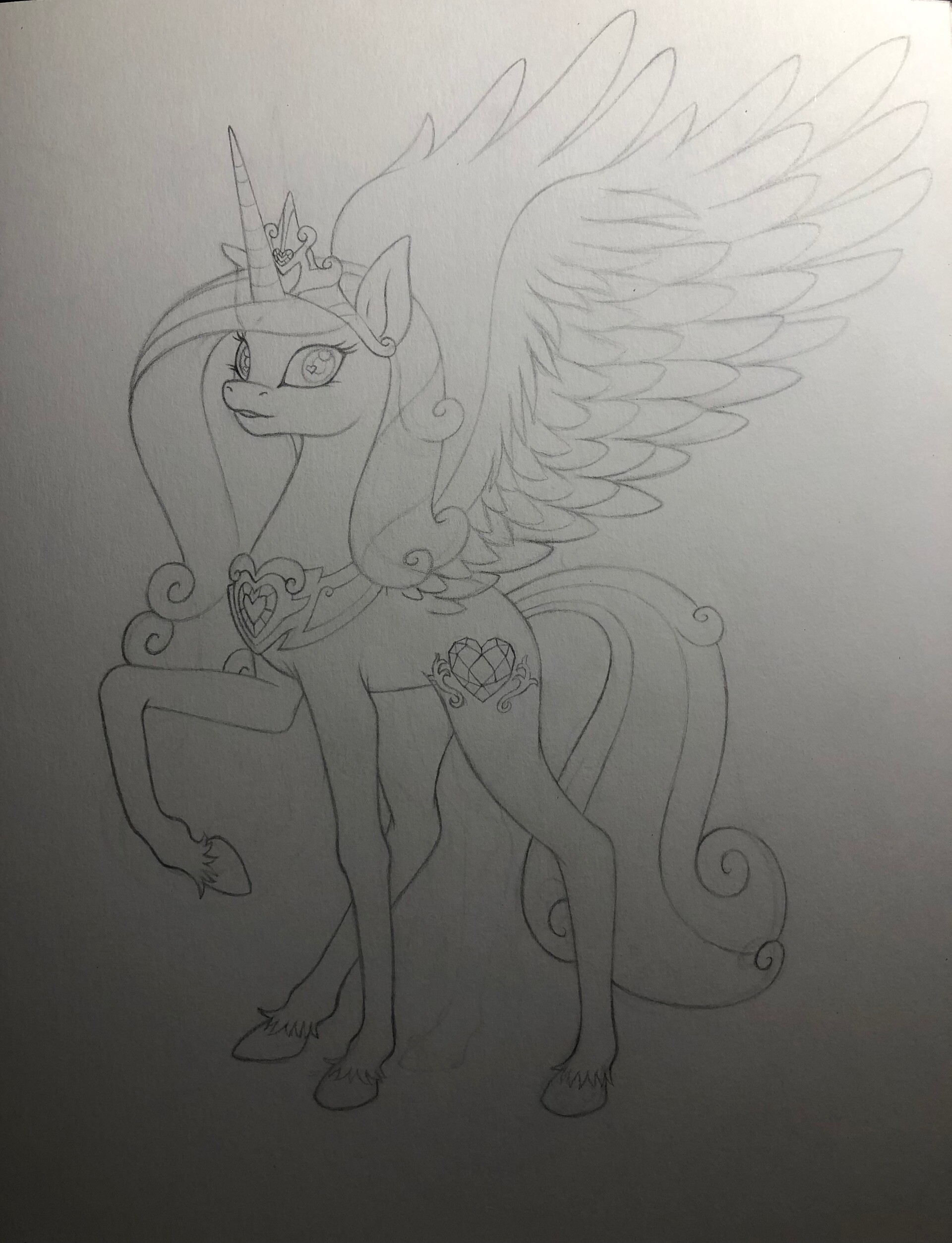 how to draw pony princess