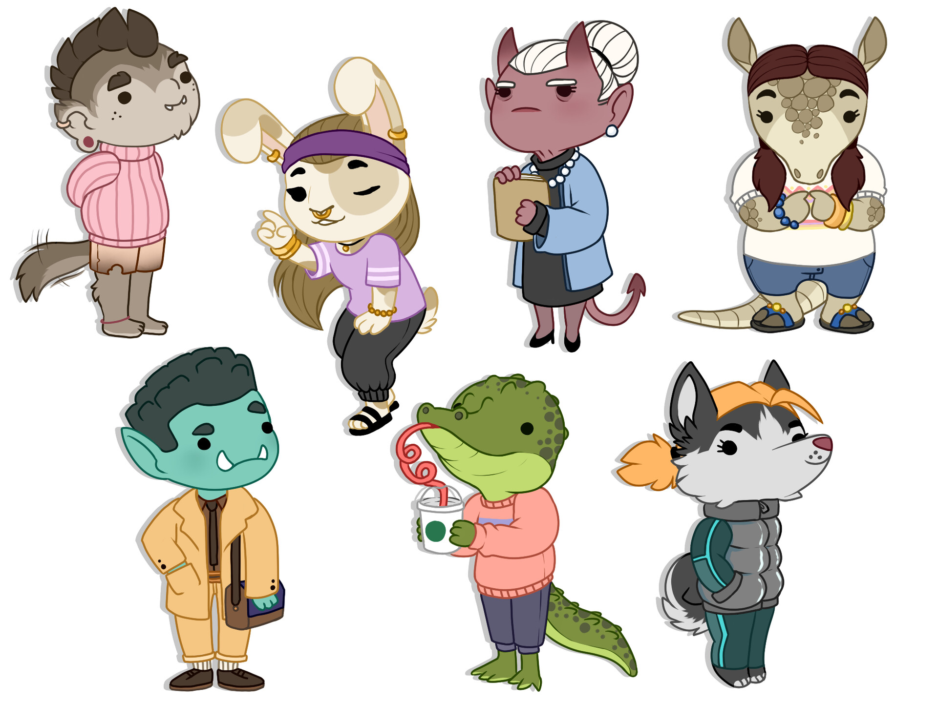 ArtStation - Character sheets: 7 every 2 days