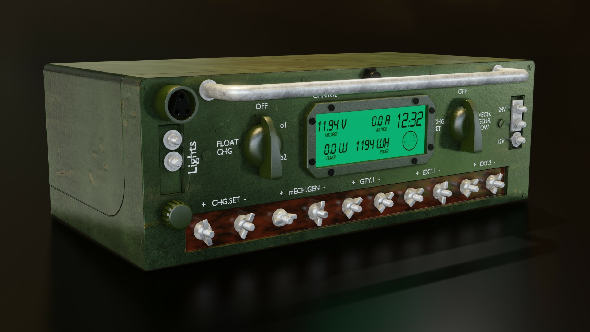 ArtStation - Military power distribution panel