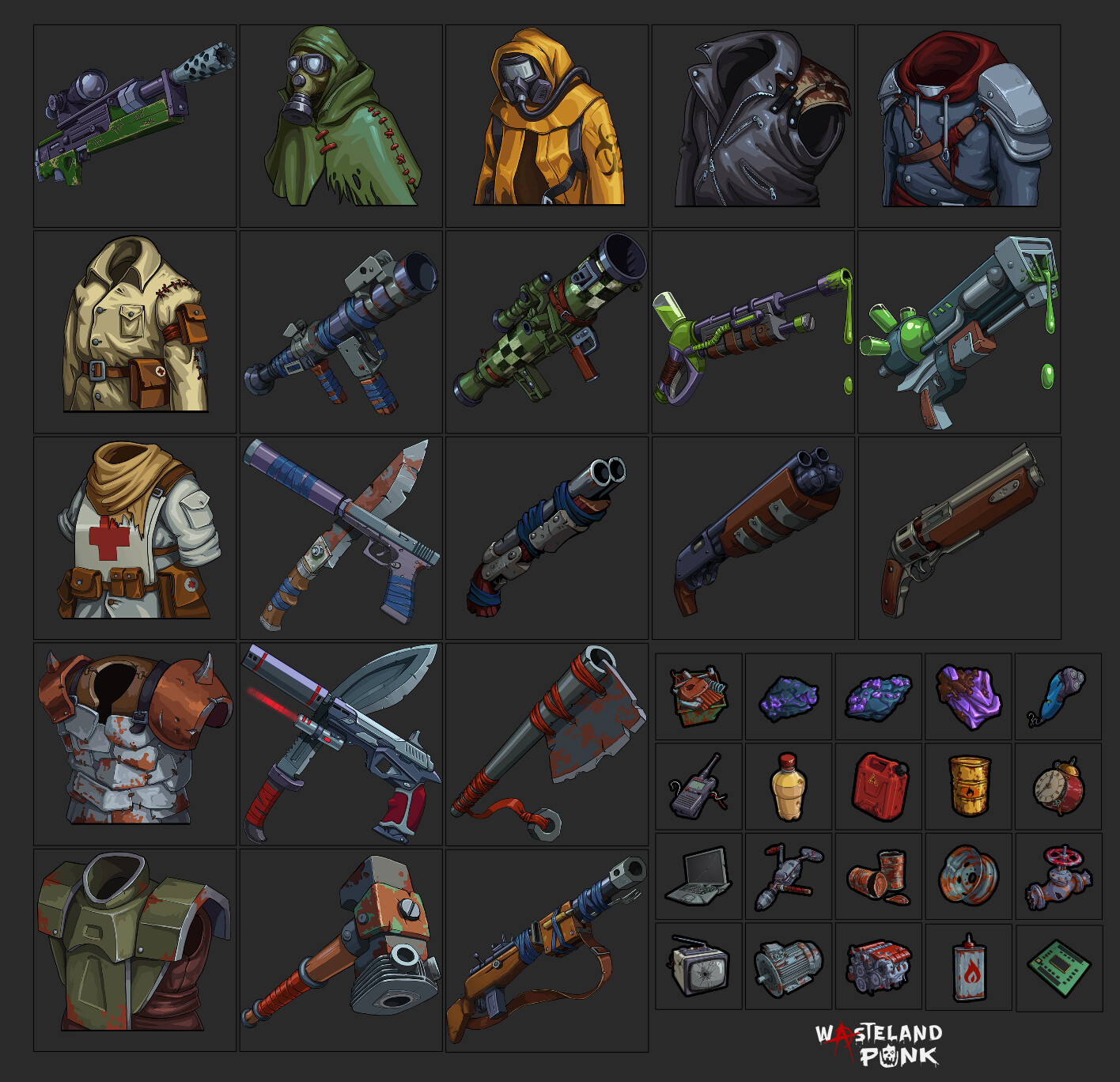 ArtStation - Wasteland Punk - UI Icons