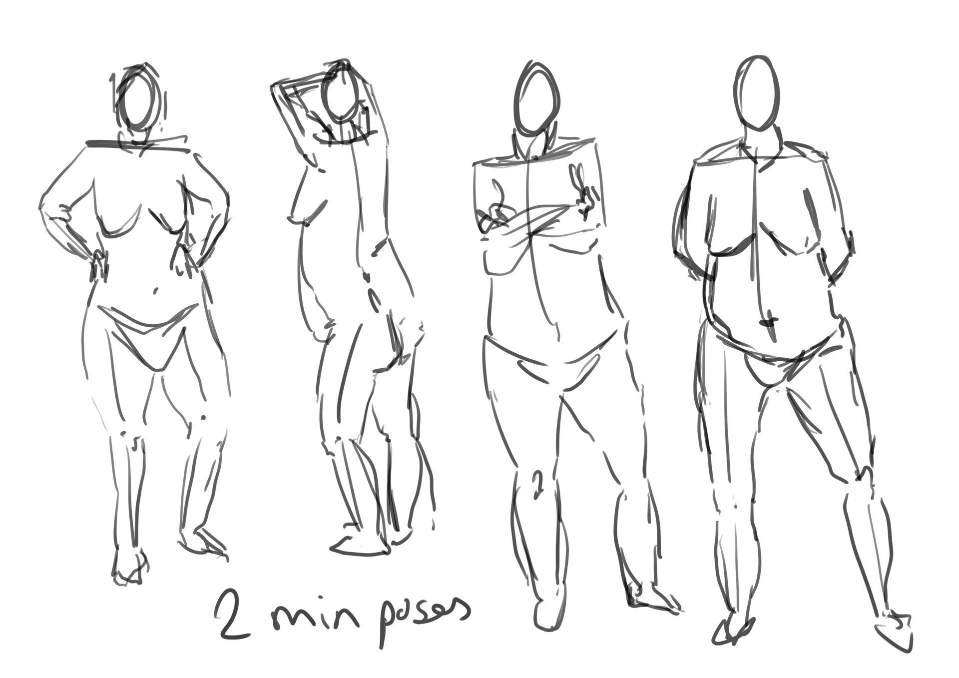 chubby person drawing reference