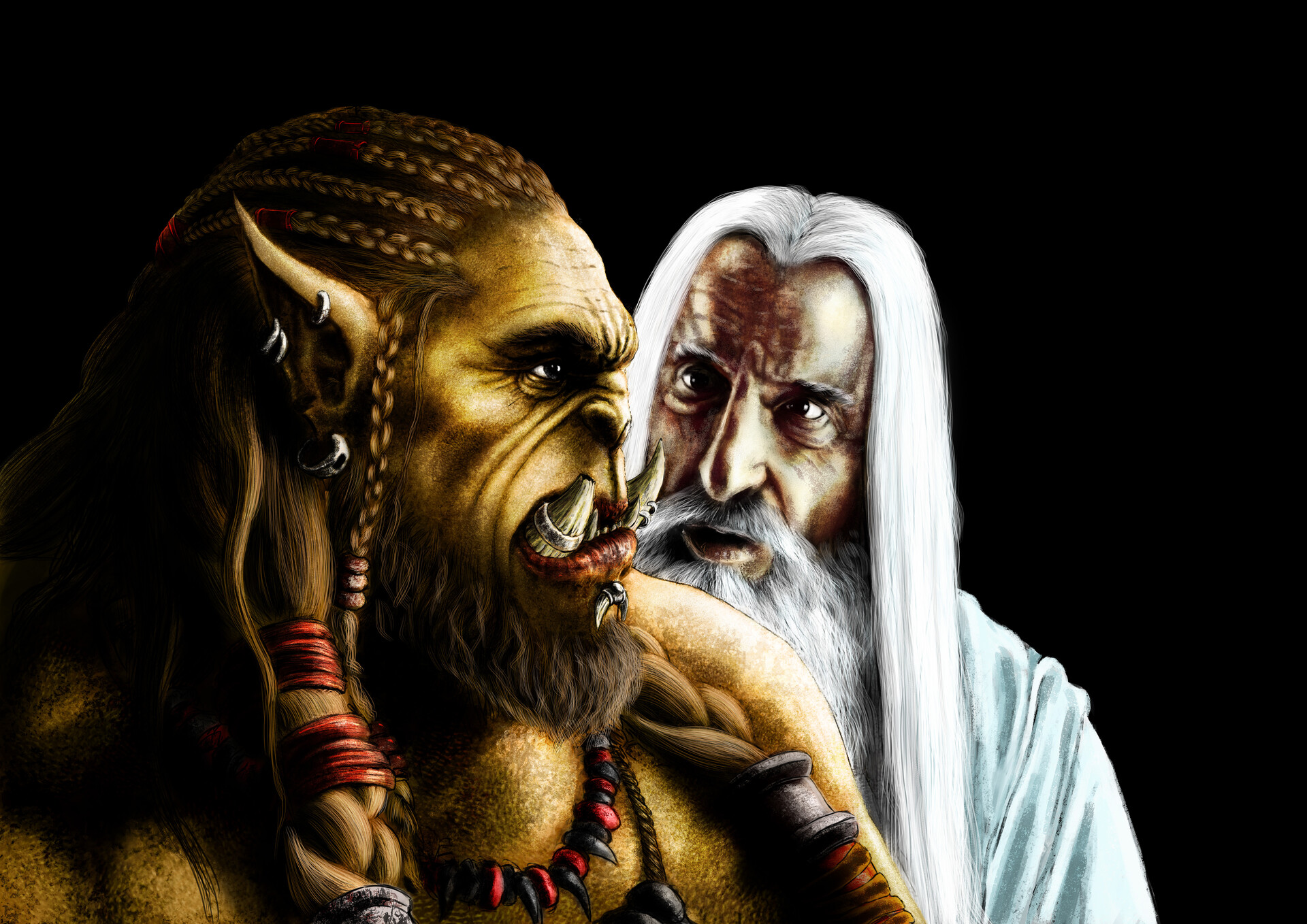 ArtStation - Unexpected meeting for Saruman