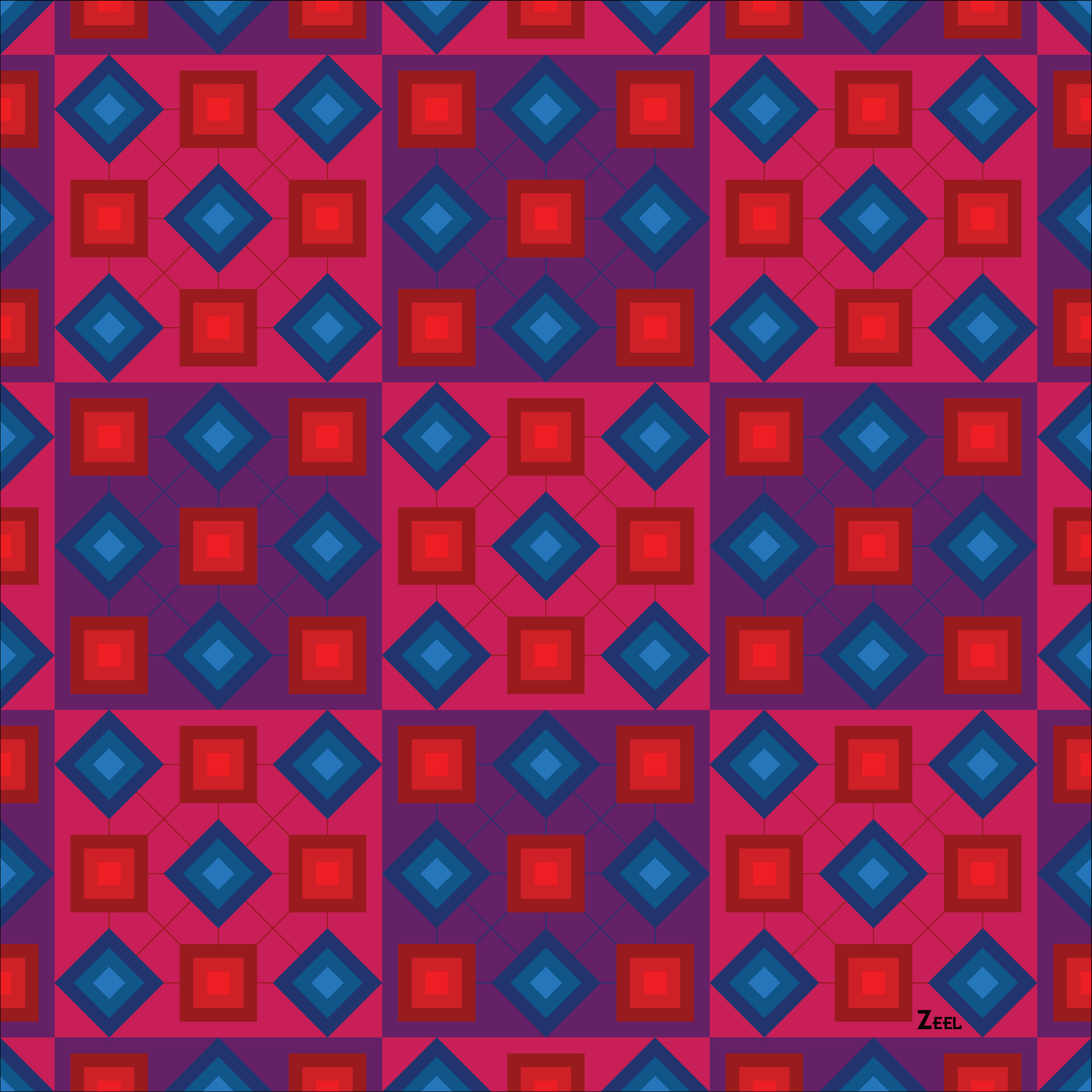 Zeel Shah - Diamond Square Pattern