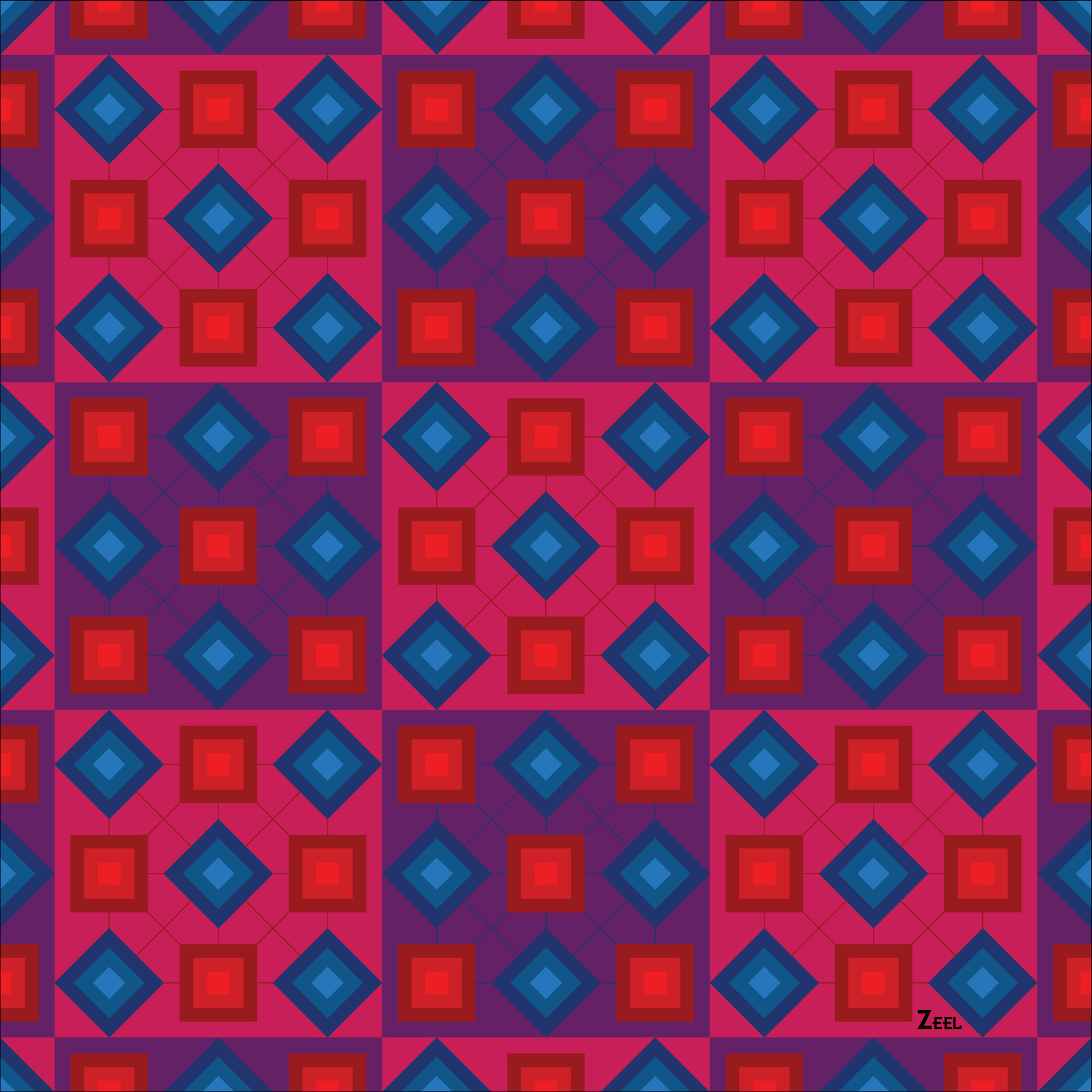 Zeel Shah - Diamond Square Pattern