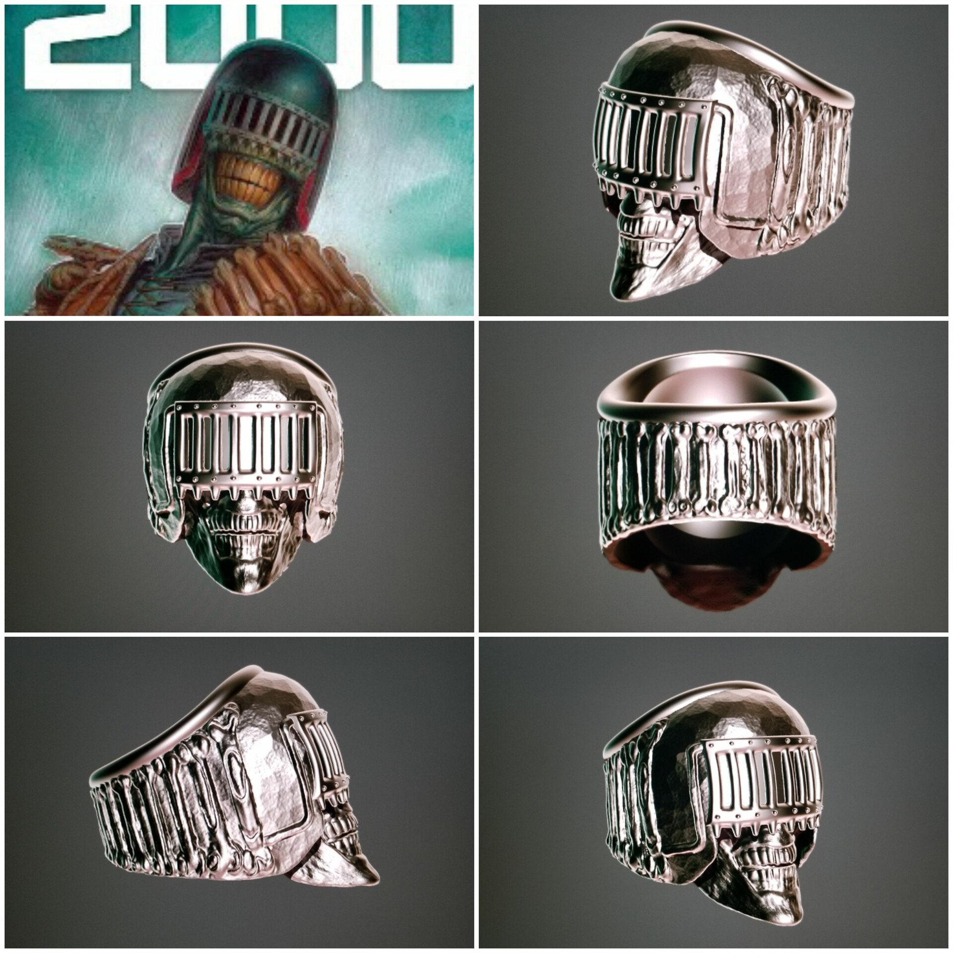 Brendon Burke - Judge Death Ring 2000AD