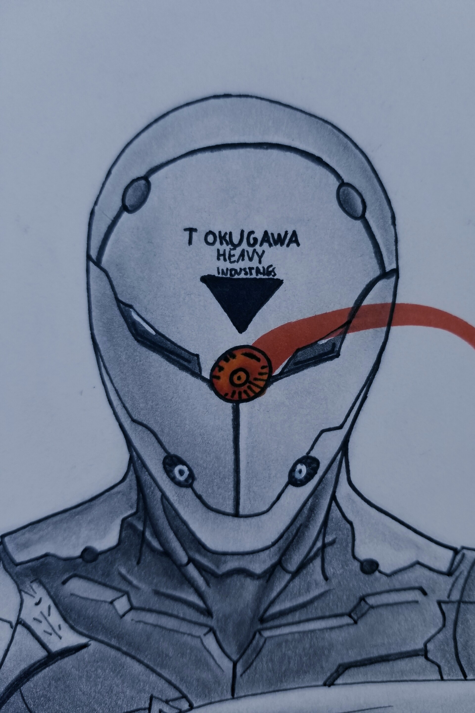 how to draw a cyborg ninja