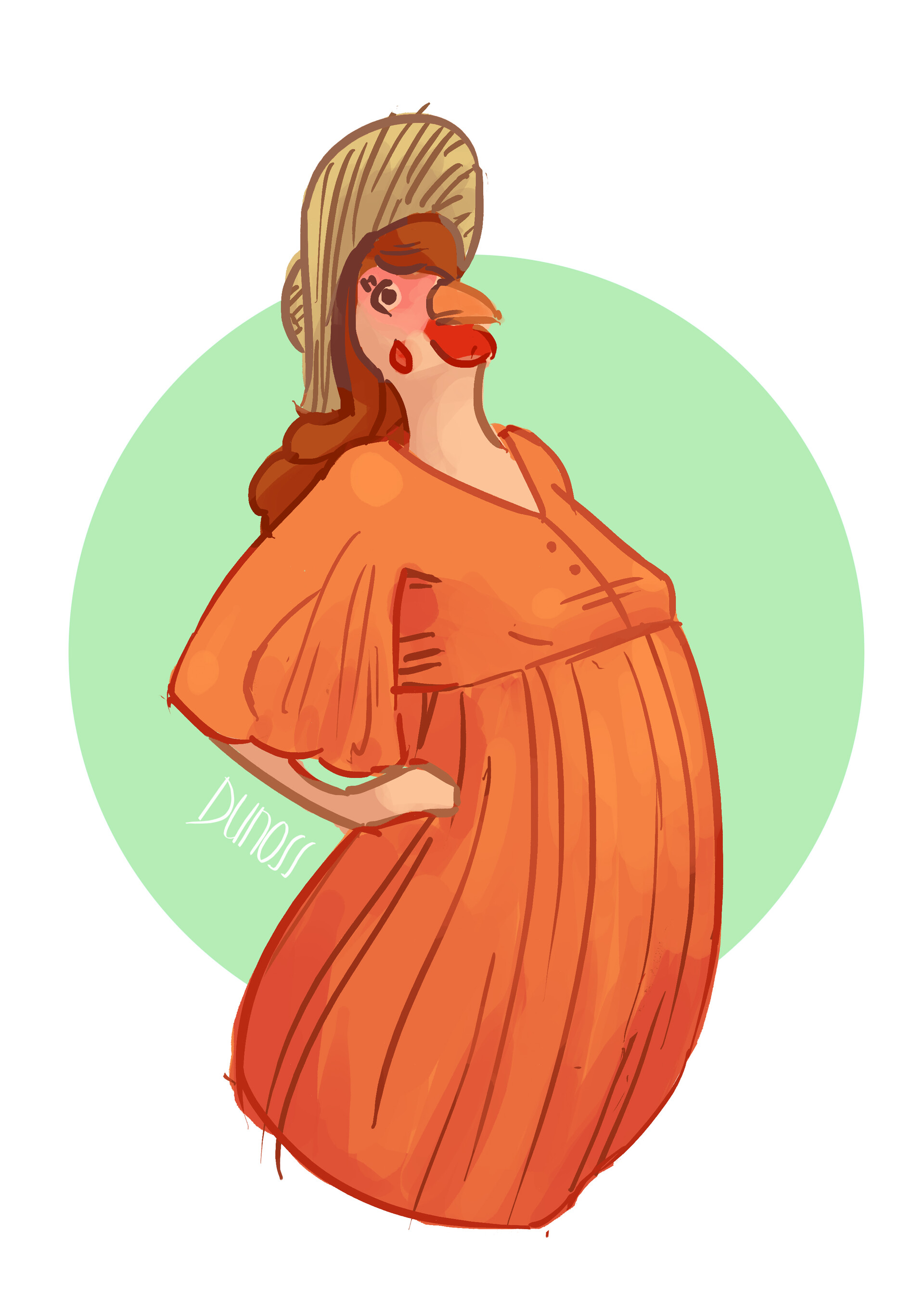 ArtStation - Chick lady