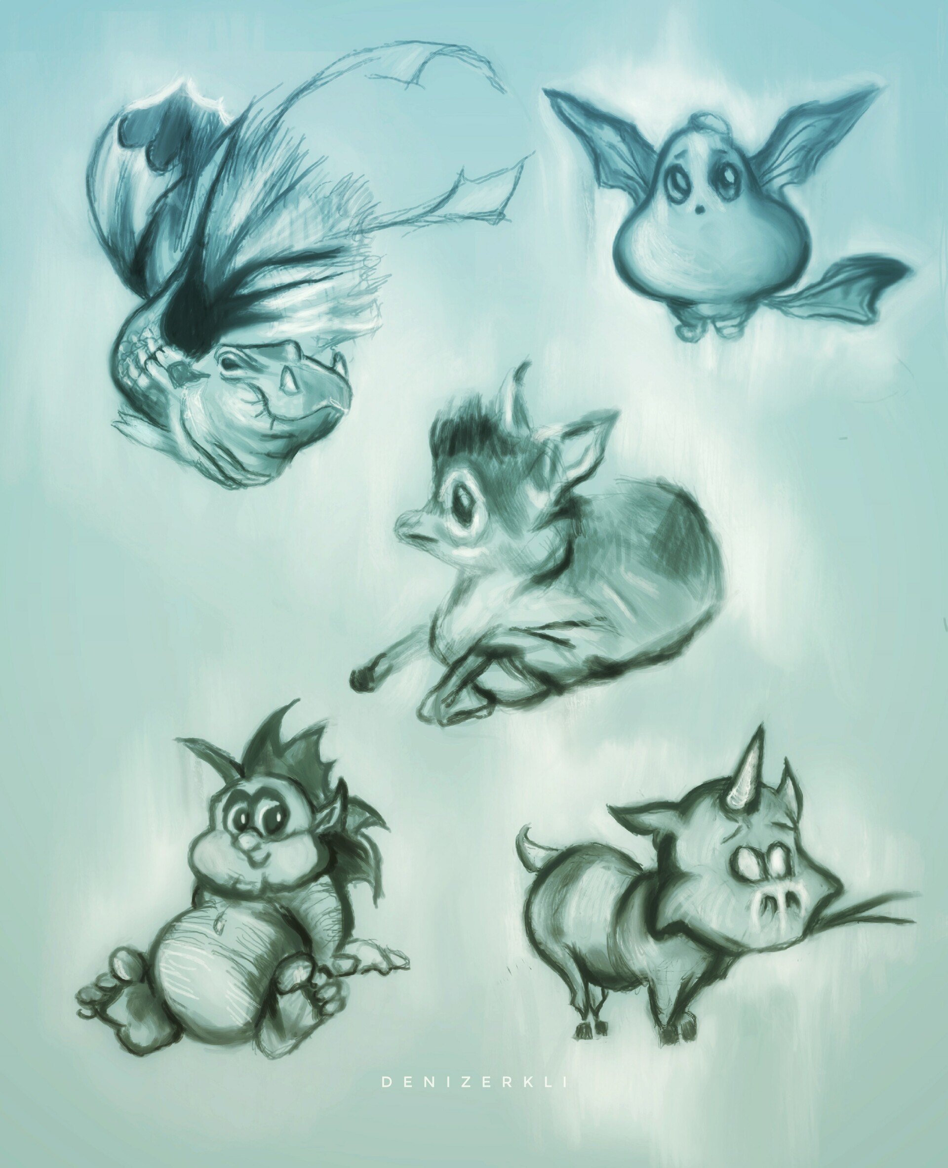 ArtStation - Cuddly Creature and Animal Designs