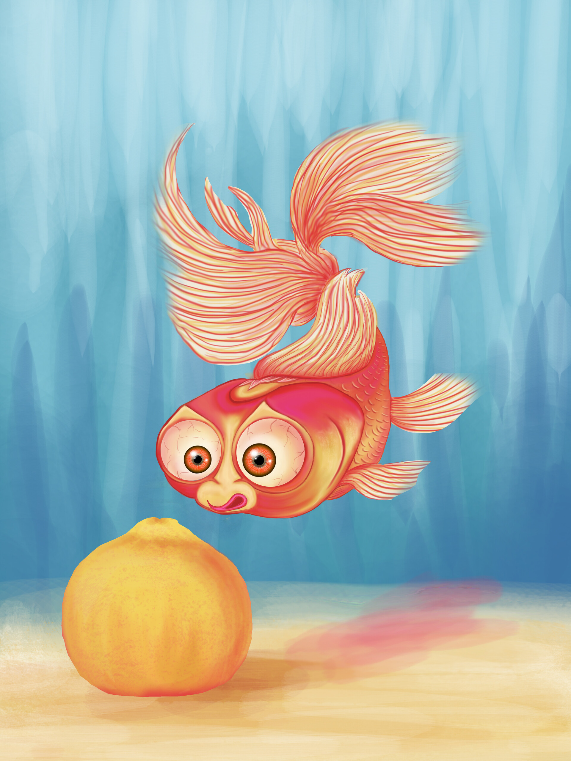 ArtStation - Orange Fish