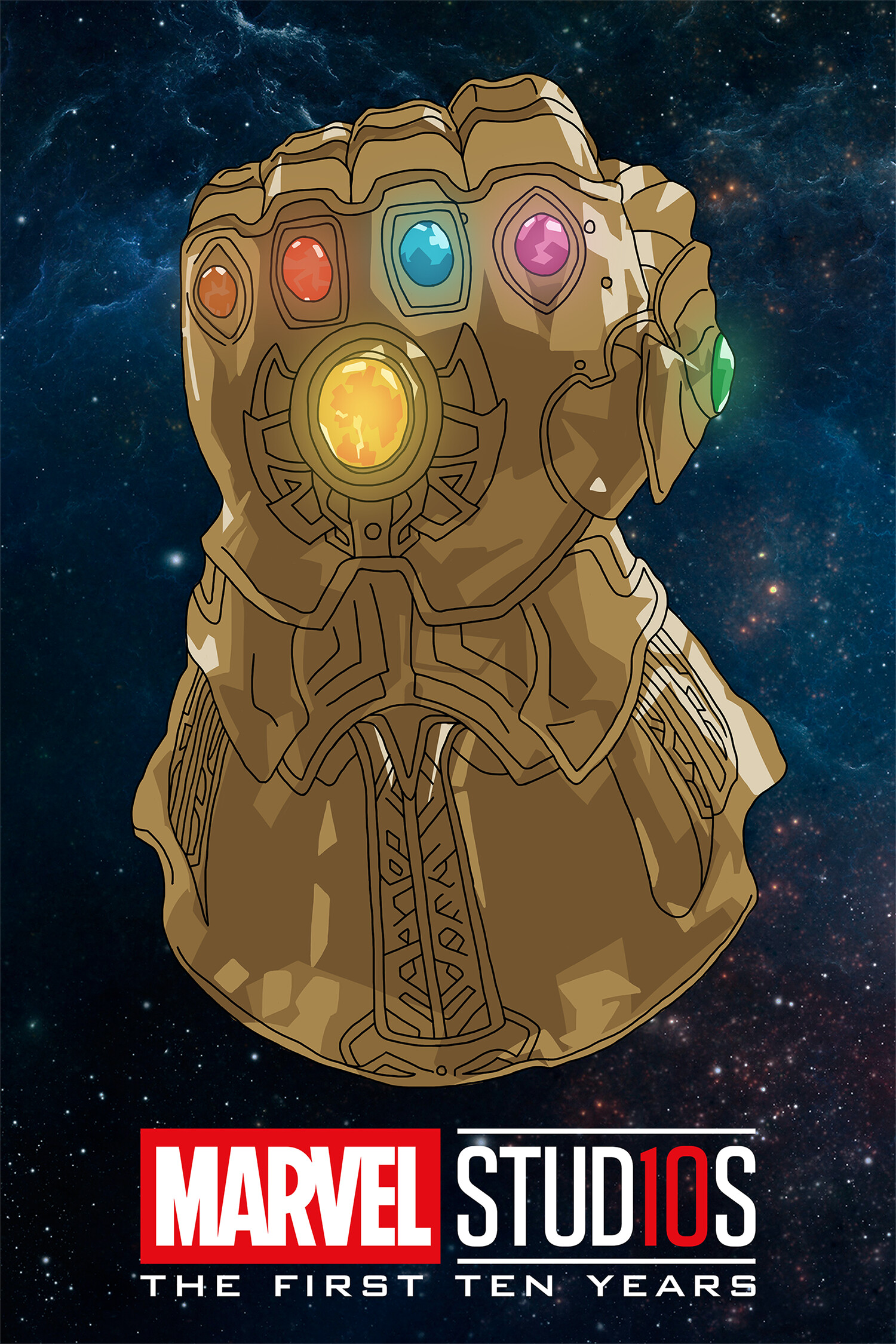 ArtStation - INFINITY GAUNTLET / 10 years of Marvel Studios