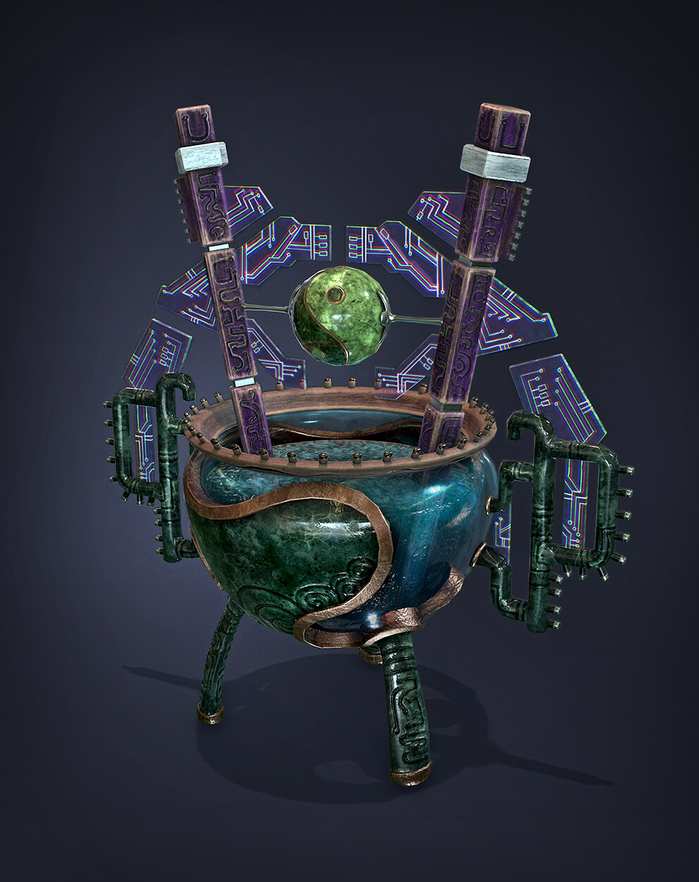 ArtStation - "Ding" Chinese Cauldron
