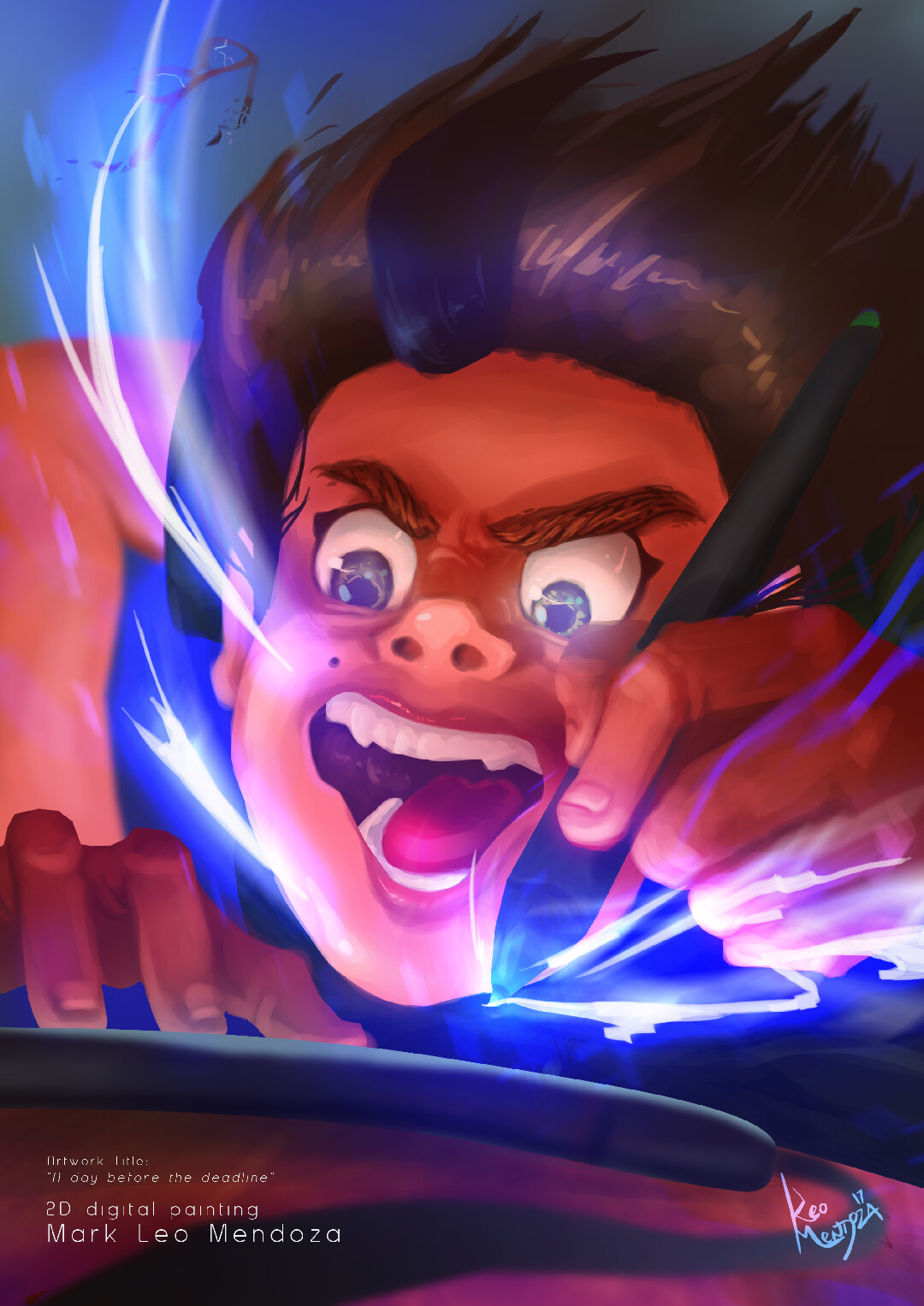 Mark Leo Mendoza - Defeating Artblocks - Self Portrait