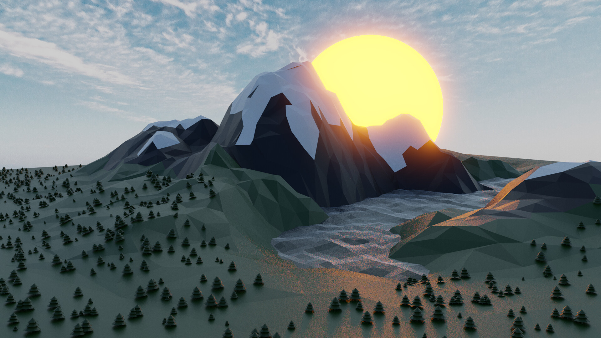 ArtStation - My first poly render