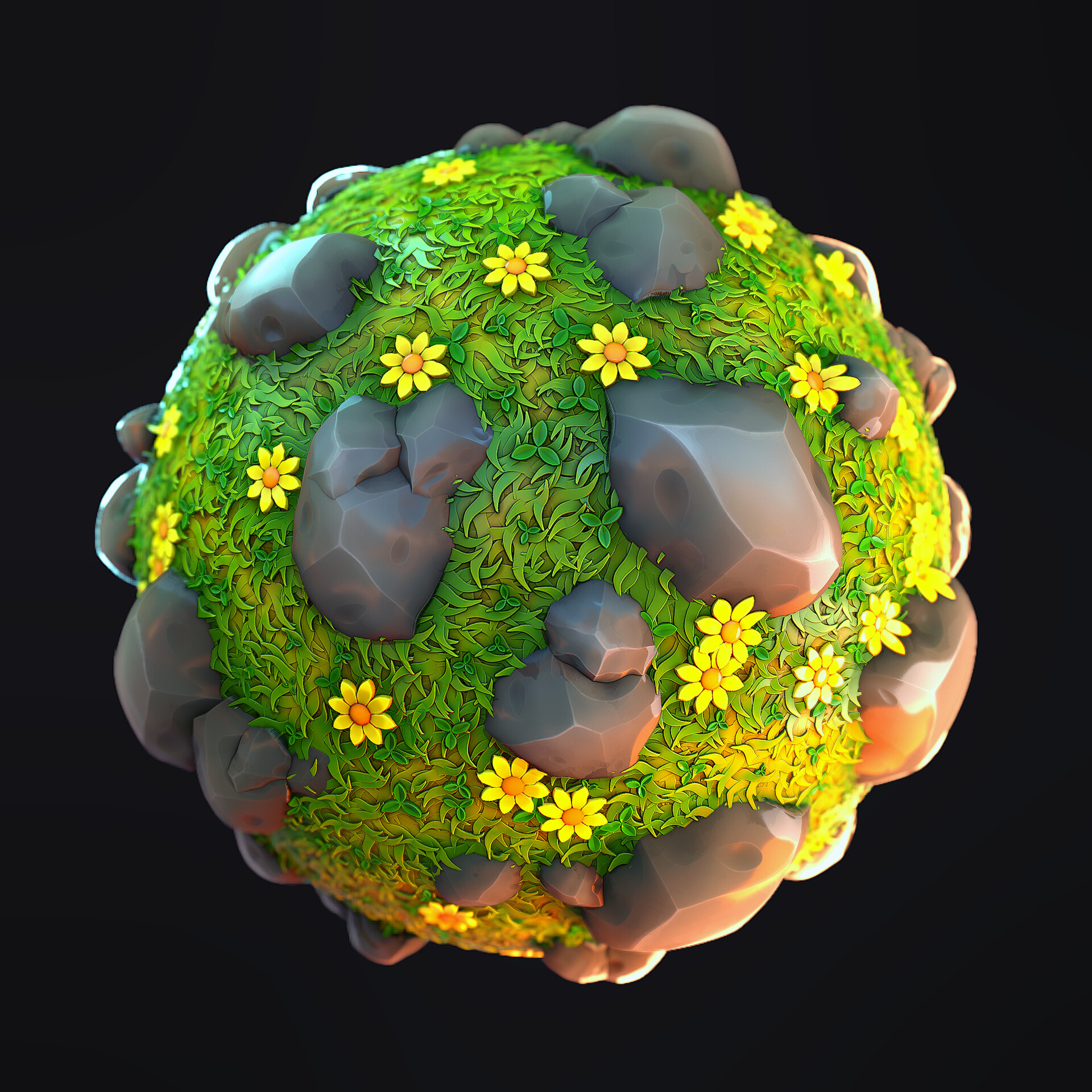 ArtStation - grass_stones