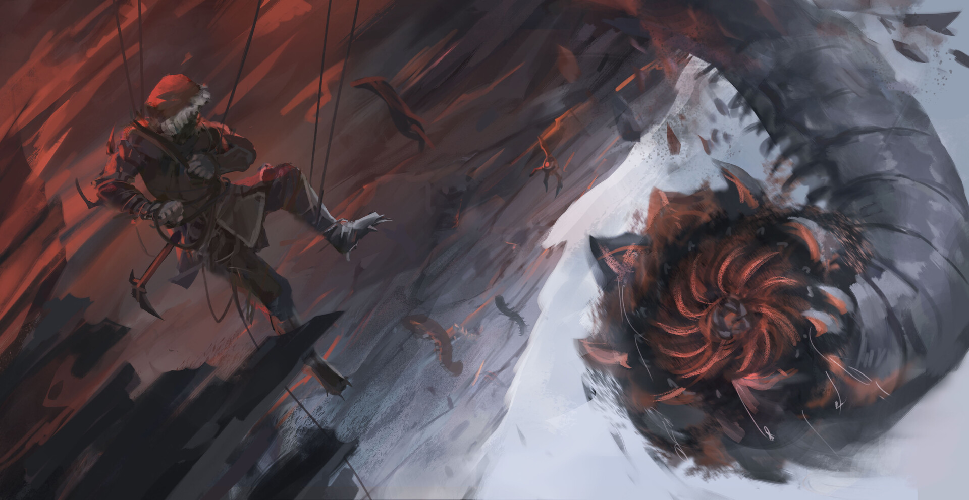 ArtStation - Cliffside Attack