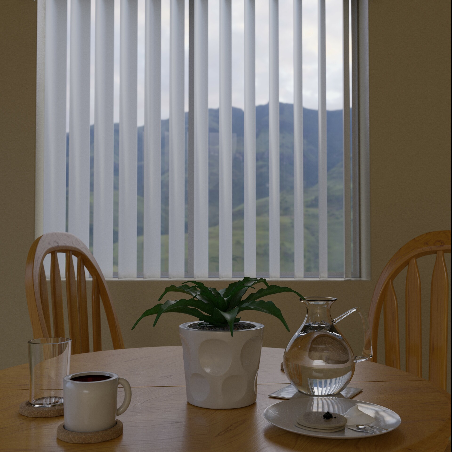 ArtStation - A nice view from home