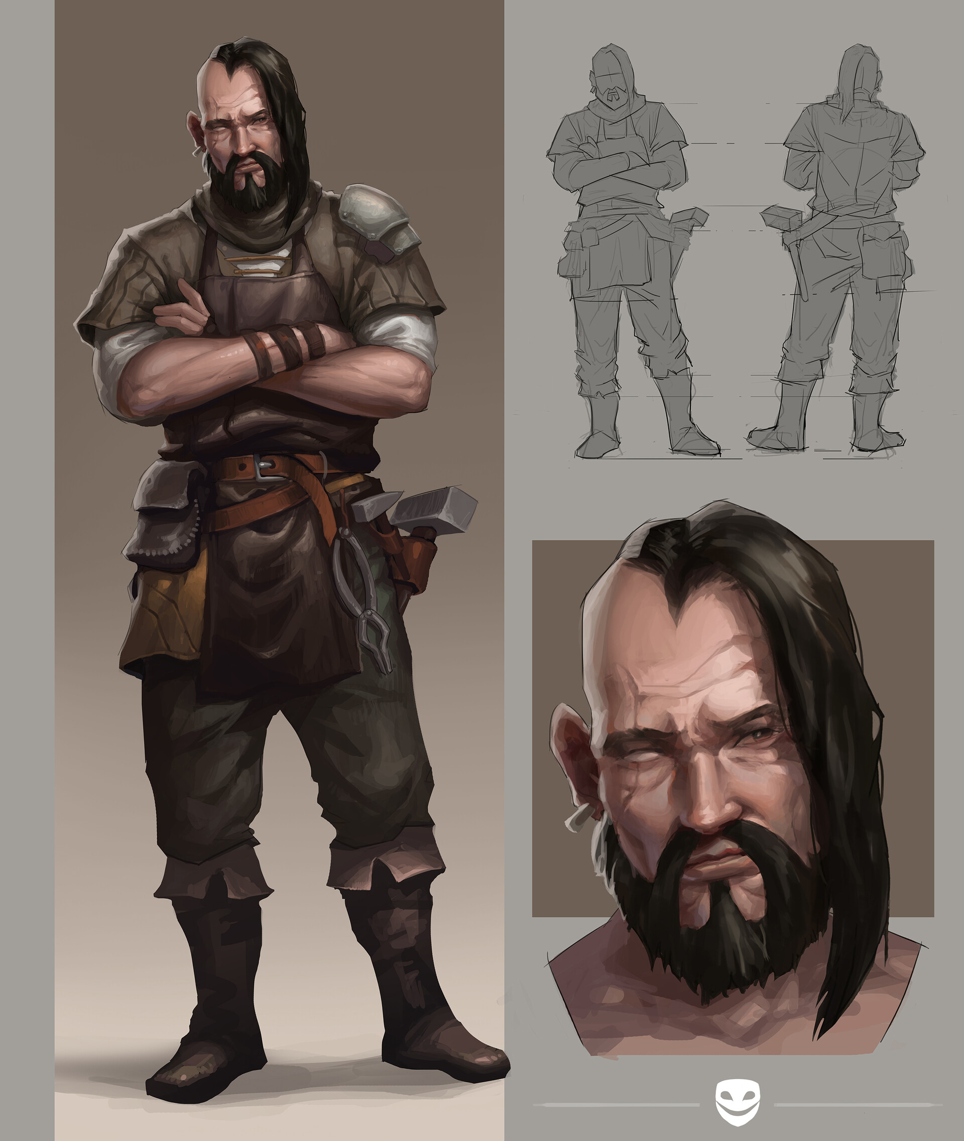 ArtStation - Blacksmith Character Concept