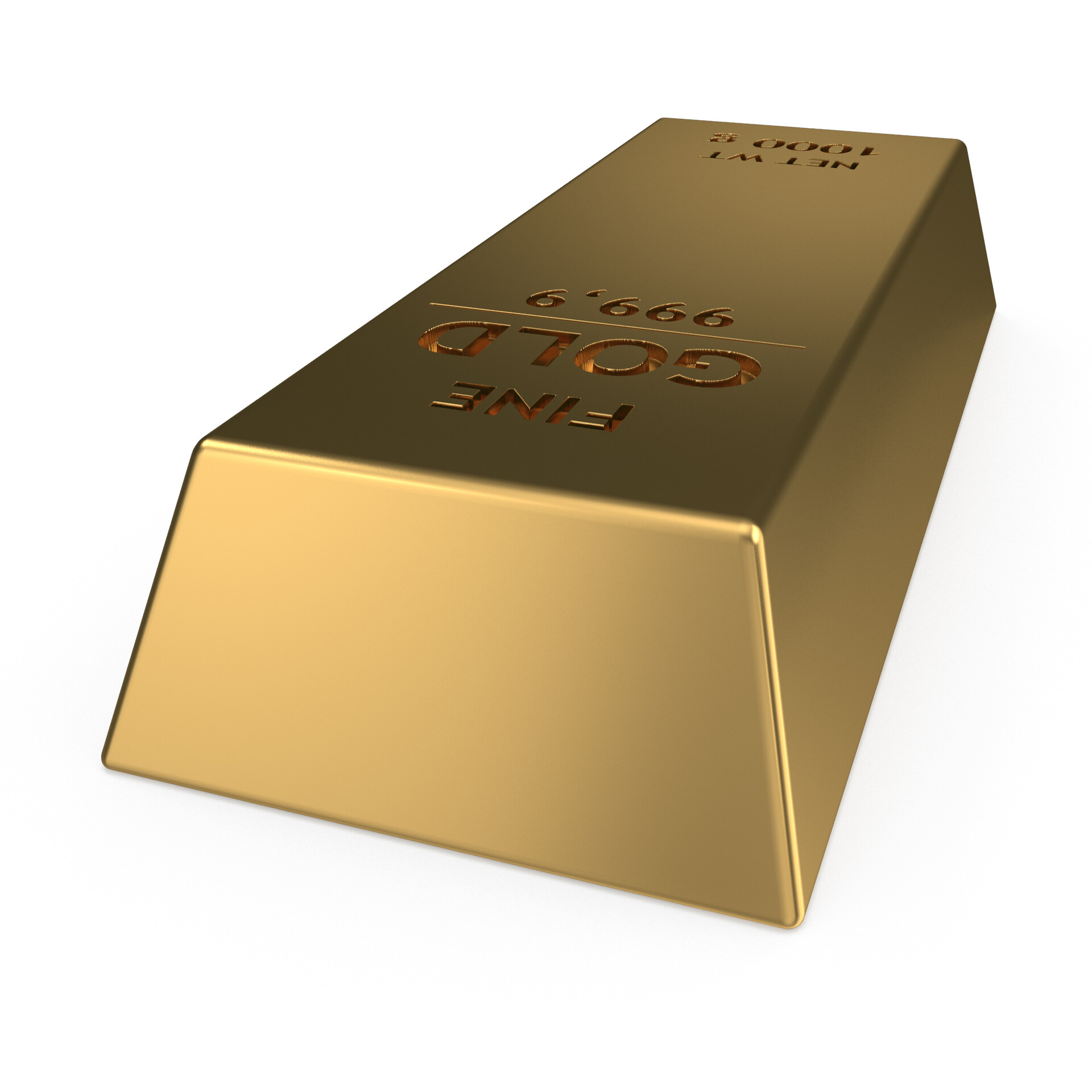 Nikolay Rochev - Gold bar Low Poly