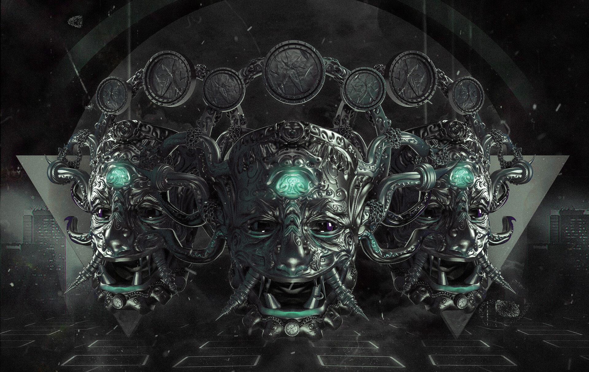 ArtStation - -ONI MASK INTERPRETATION-