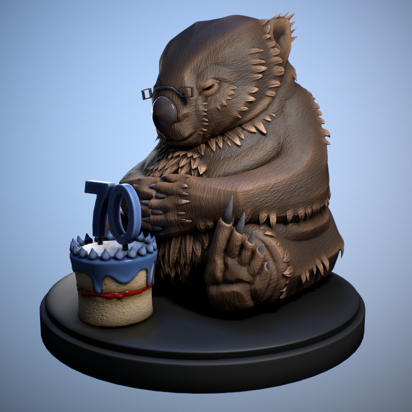 ArtStation - Birthday Wombat