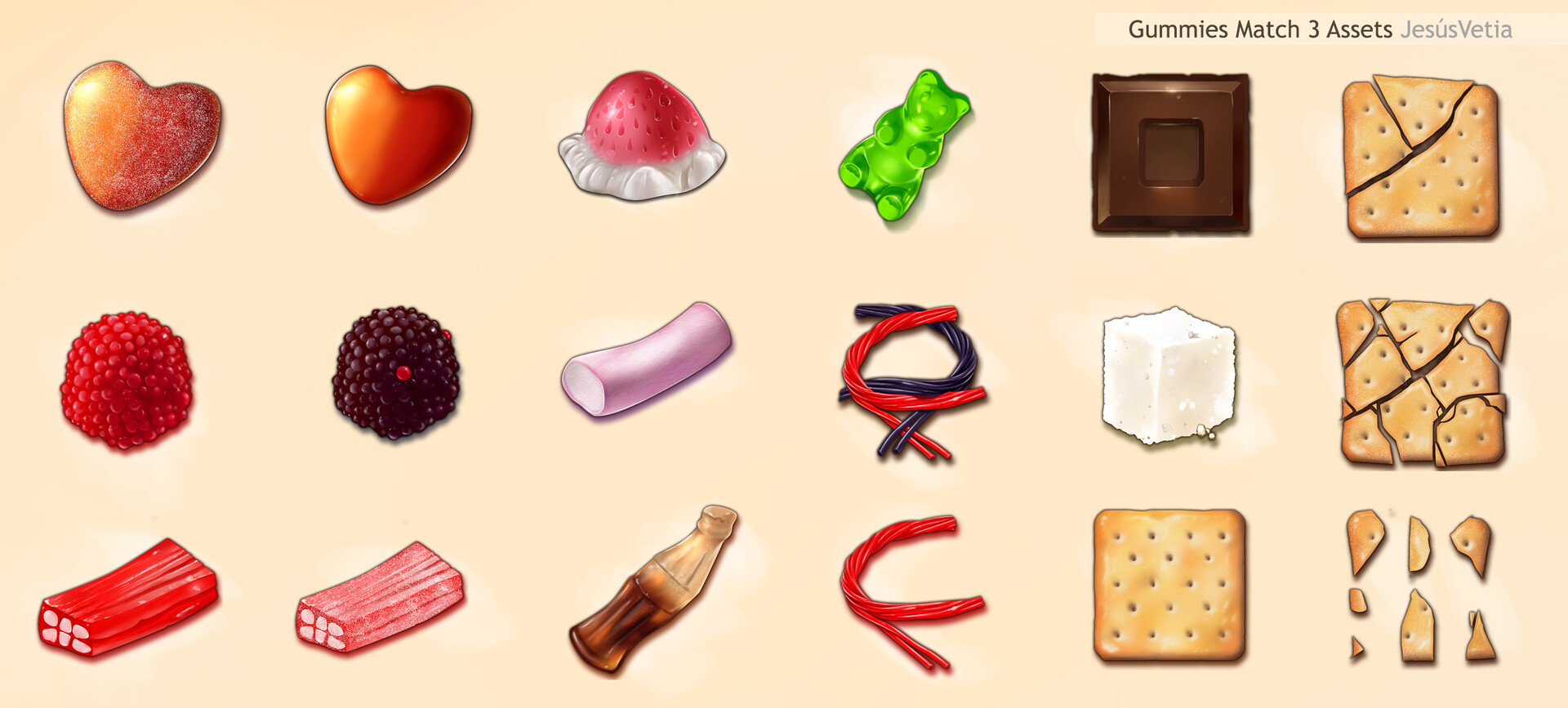 ArtStation - Gummies Match 3