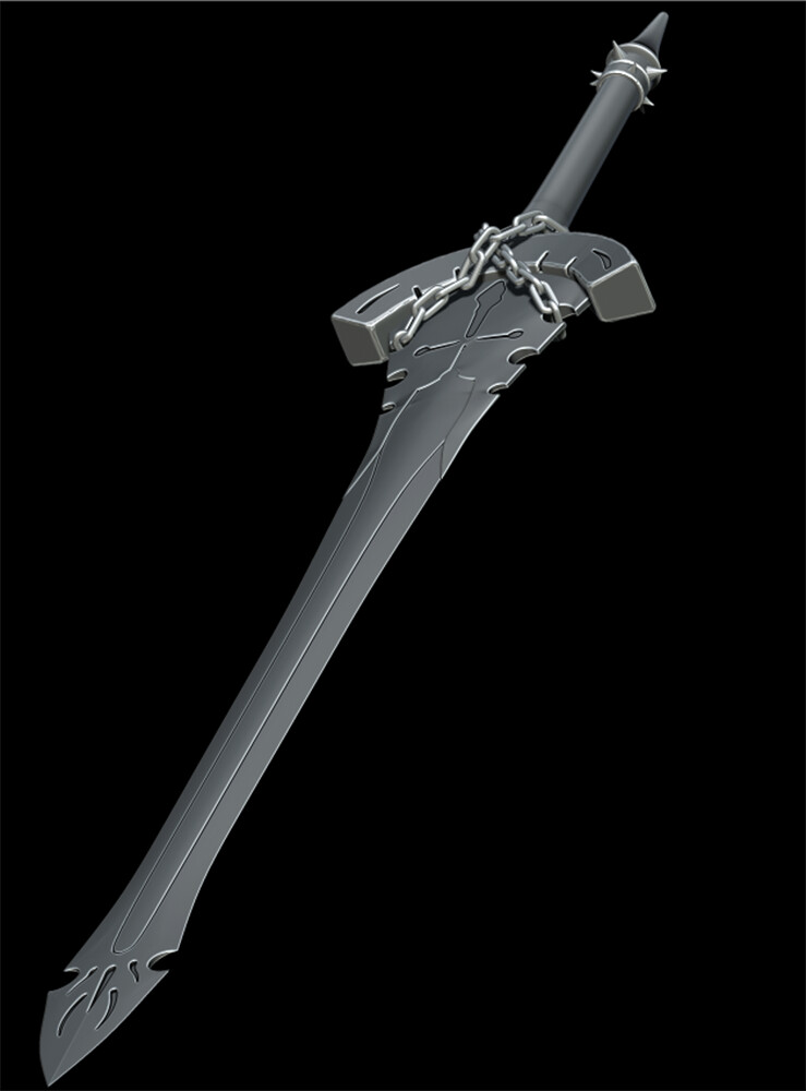 ArtStation - Arondight Sword 3D Concept
